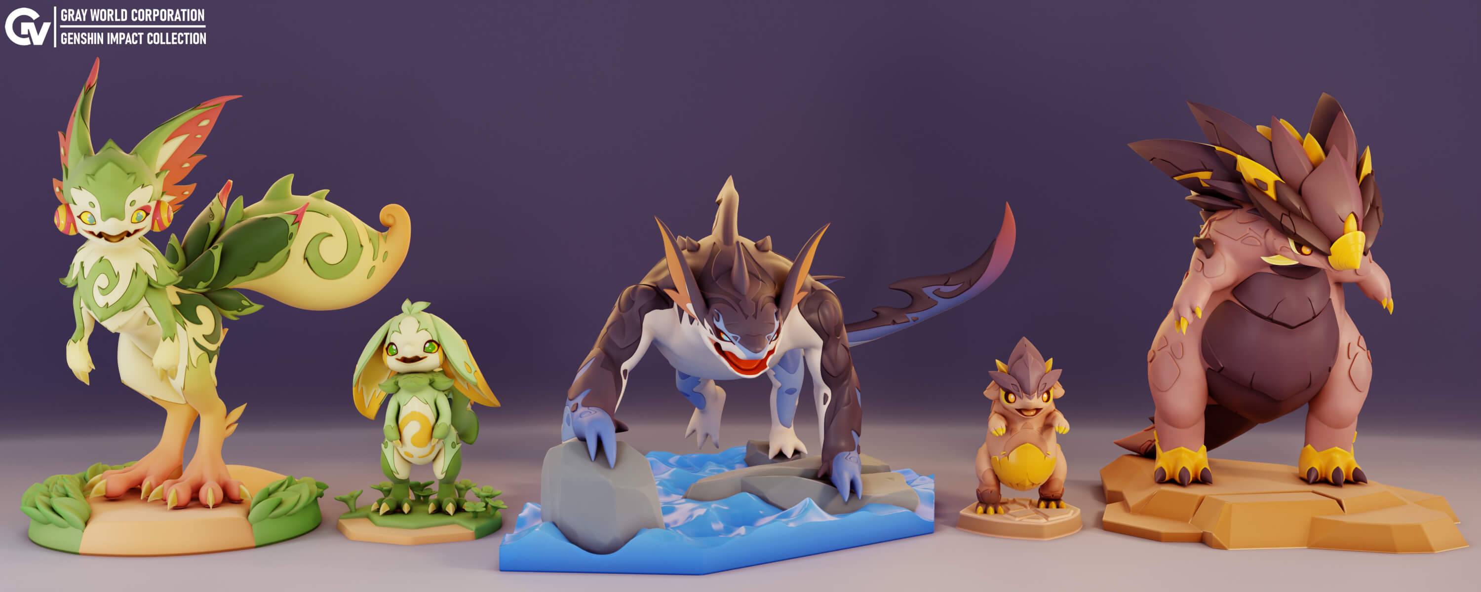 Animals of Natlan - Genshin Impact 3D Model by Gray World Corporation