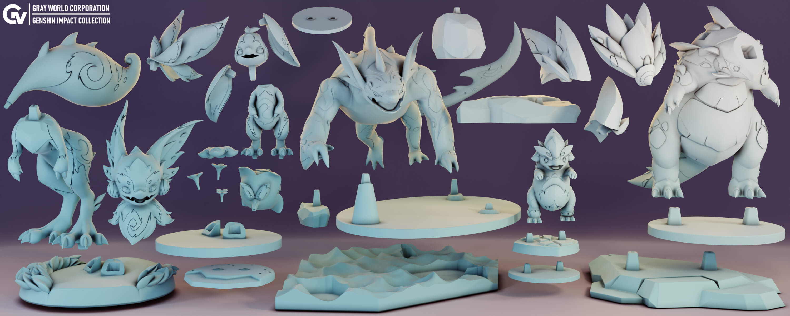 Animals of Natlan - Genshin Impact 3D Model by Gray World Corporation