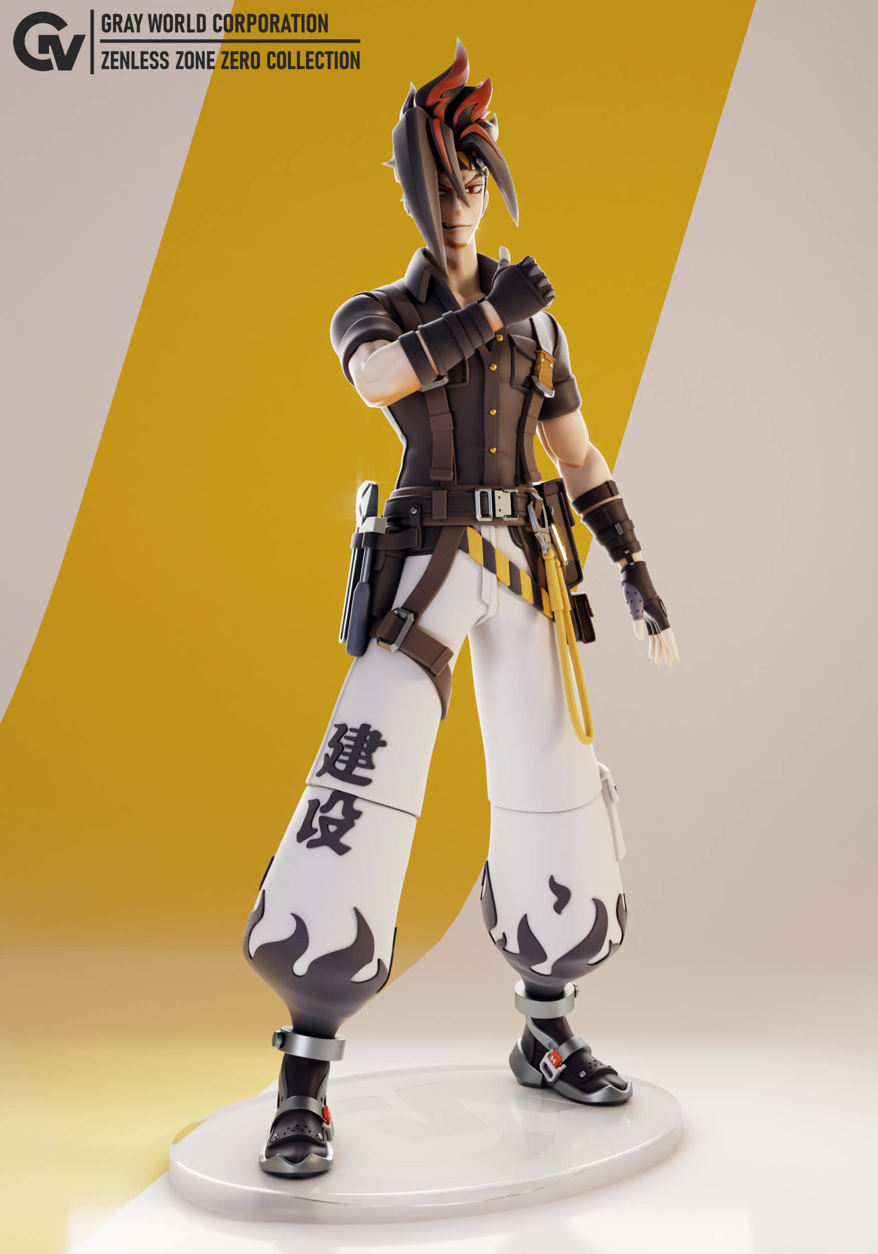 Anton Ivanov - Zenless Zone Zero 3D Model by Gray World Corporation