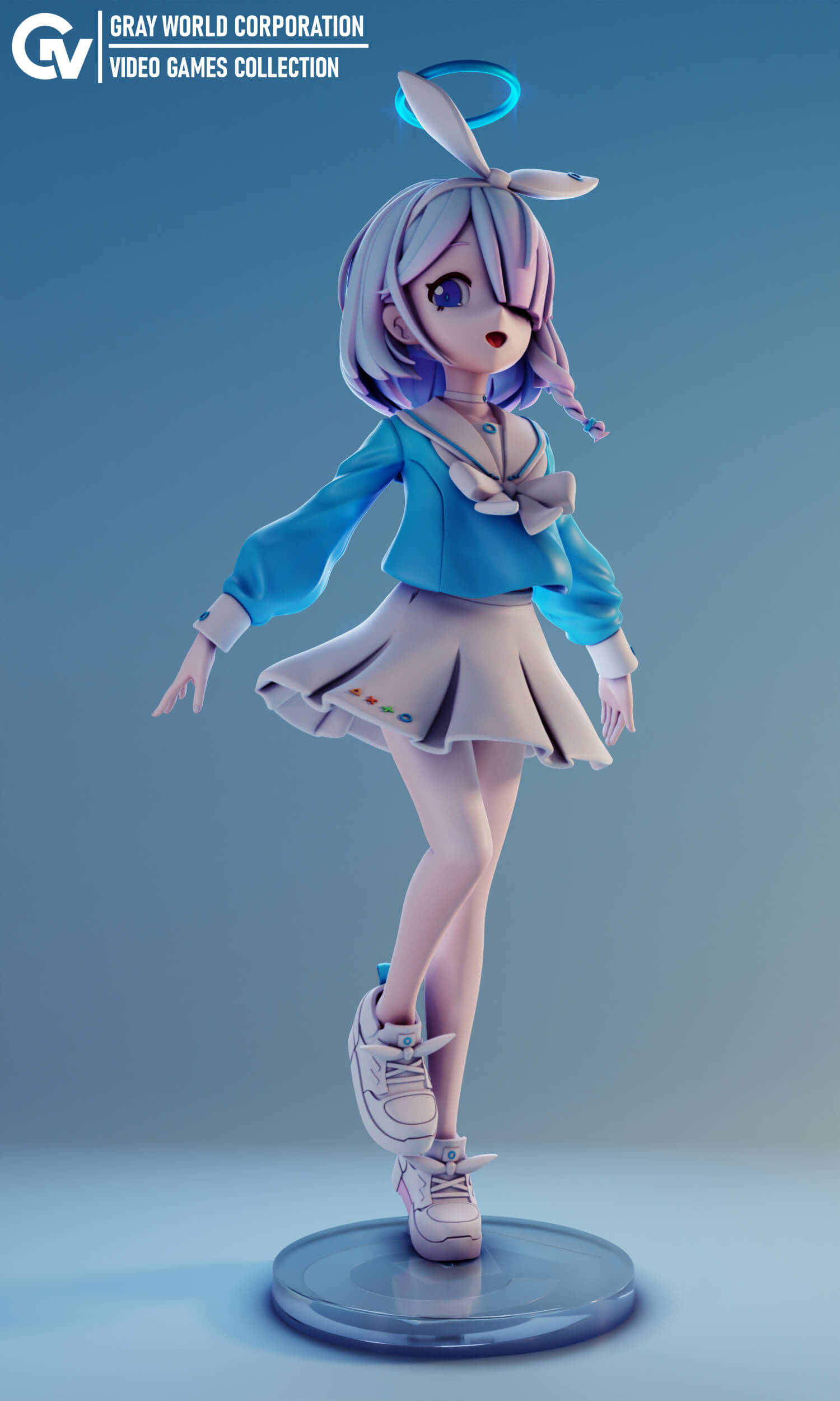 Arona - Blue Archive 3D Model by Gray World Corporation