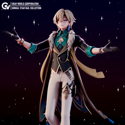 Aventurine - Honkai: Star Rail 3D Model by Gray World Corporation