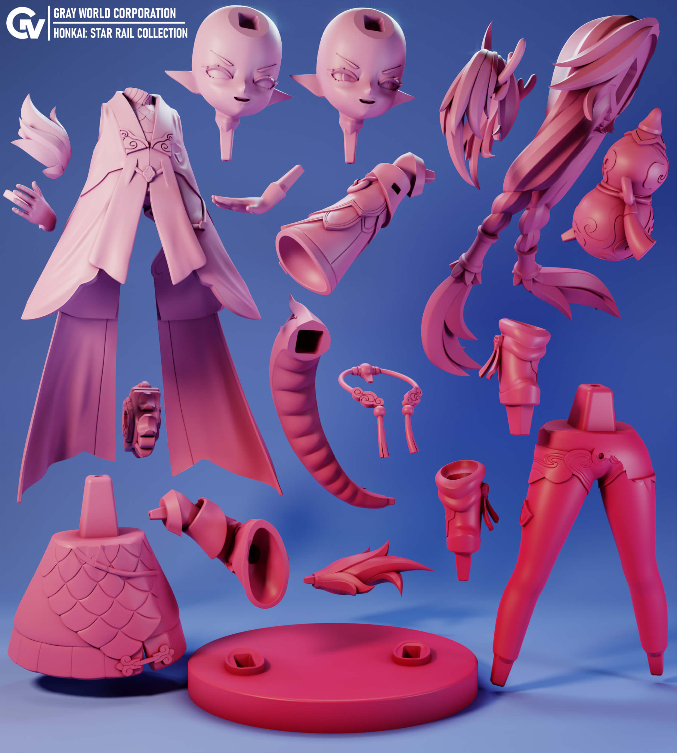 Bailu - Honkai: Star Rail 3D Print Model by Gray World Corporation