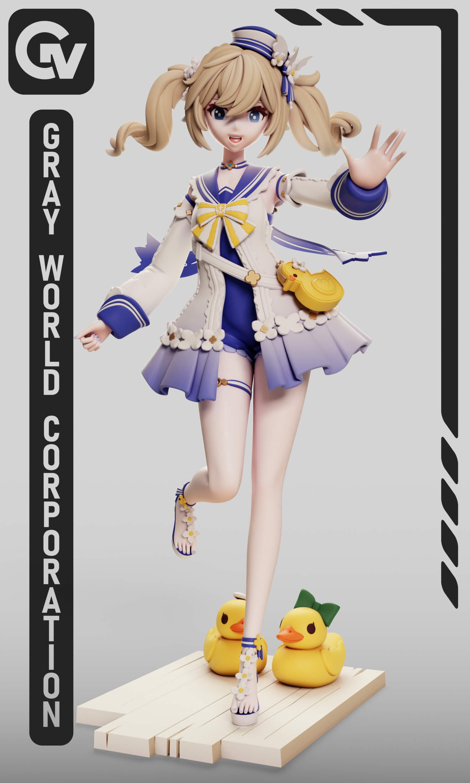 Barbara "Summertime Sparkle" - Genshin Impact 3D Print Model by Gray ...