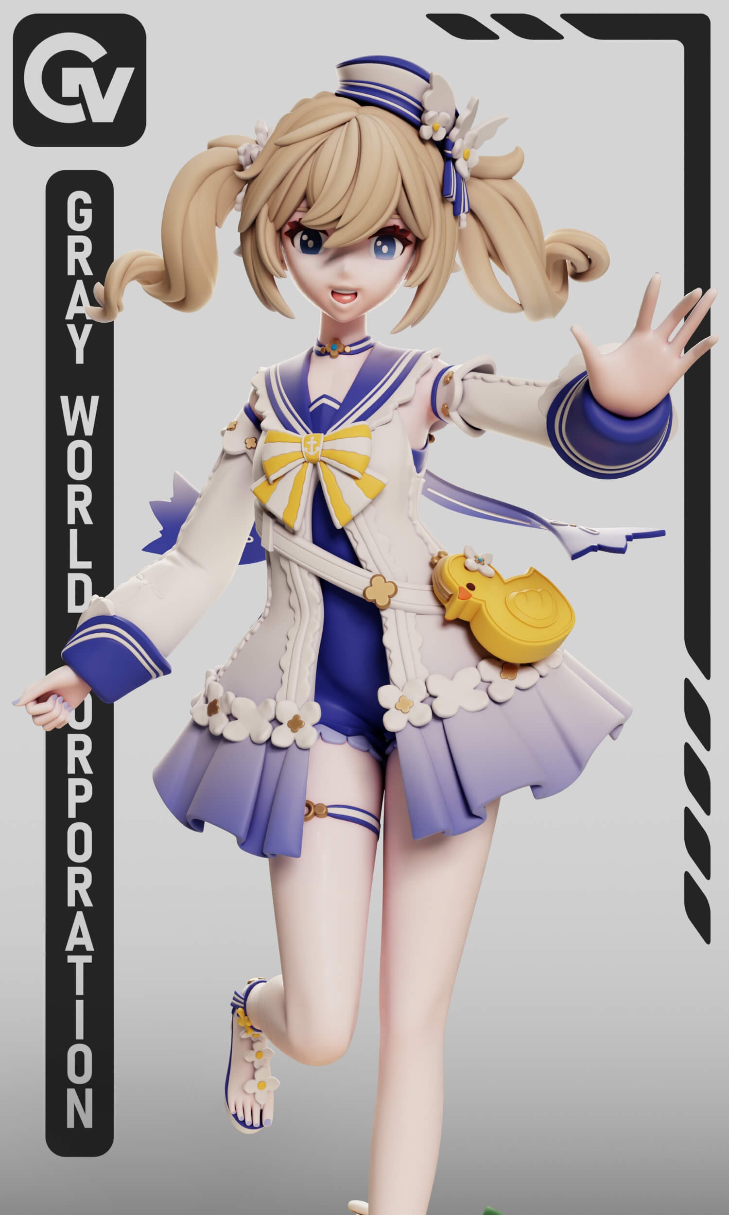 Barbara "Summertime Sparkle" - Genshin Impact 3D Model by Gray World Corporation