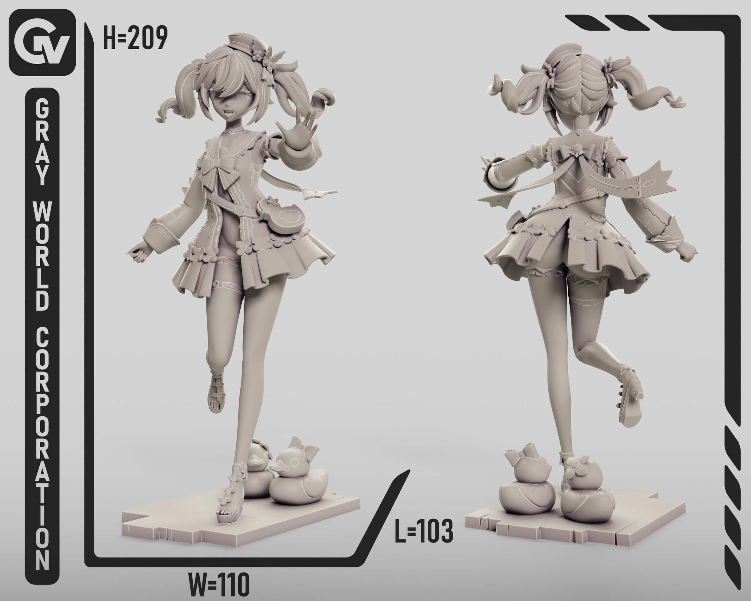 Barbara "Summertime Sparkle" - Genshin Impact 3D Print Model by Gray ...