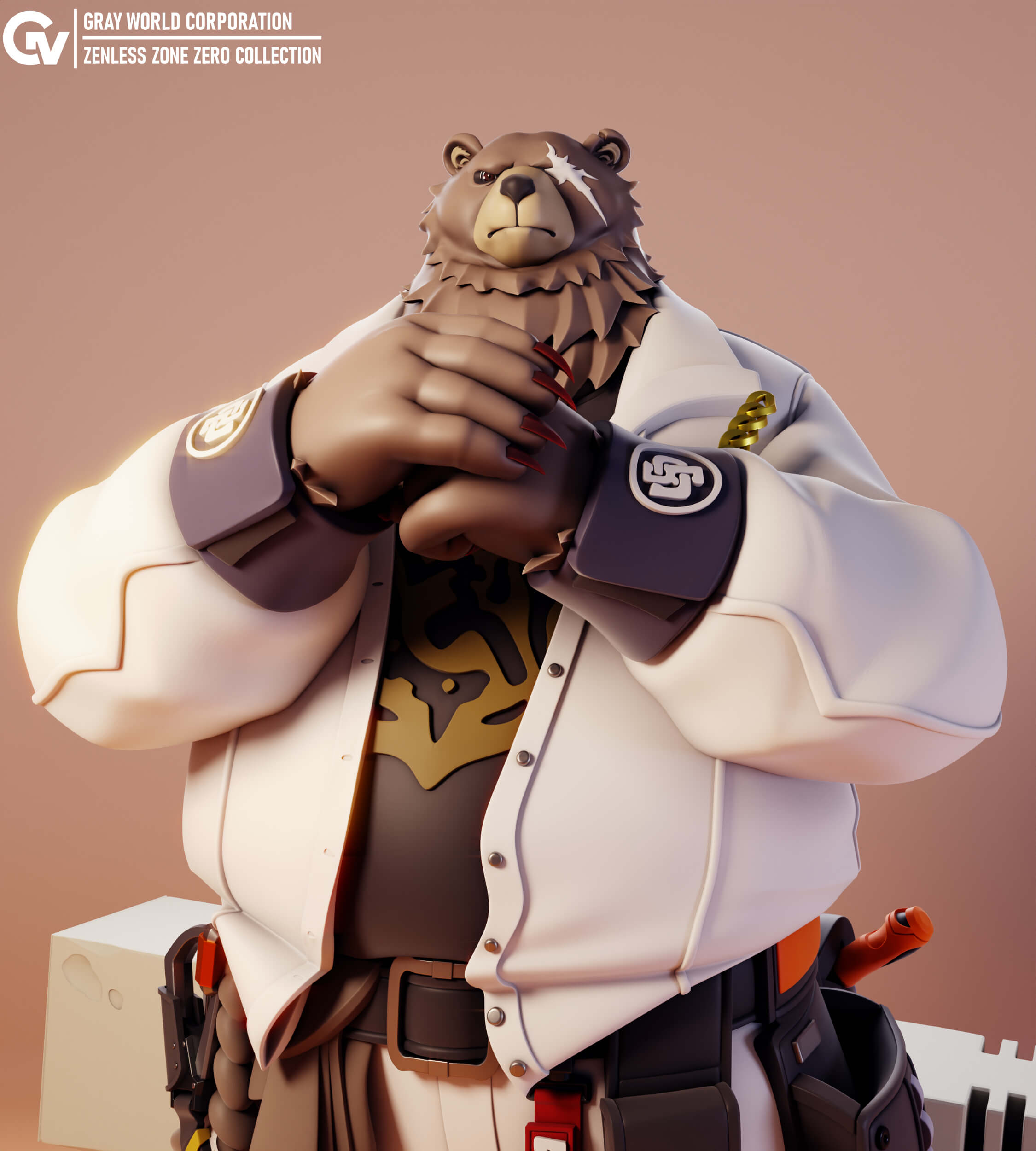 Ben Bigger - Zenless Zone Zero 3D Model by Gray World Corporation