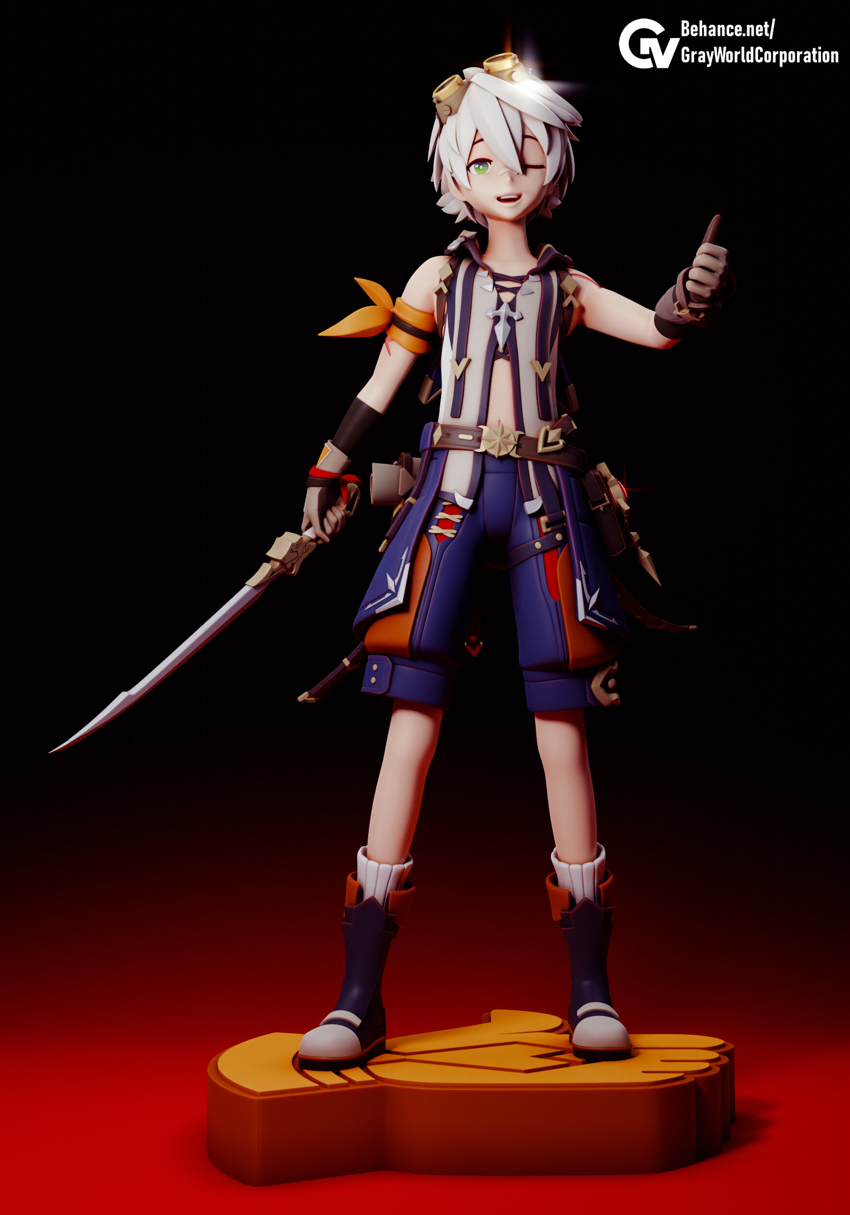 Bennett - Genshin Impact 3D Print Model by Gray World Corporation