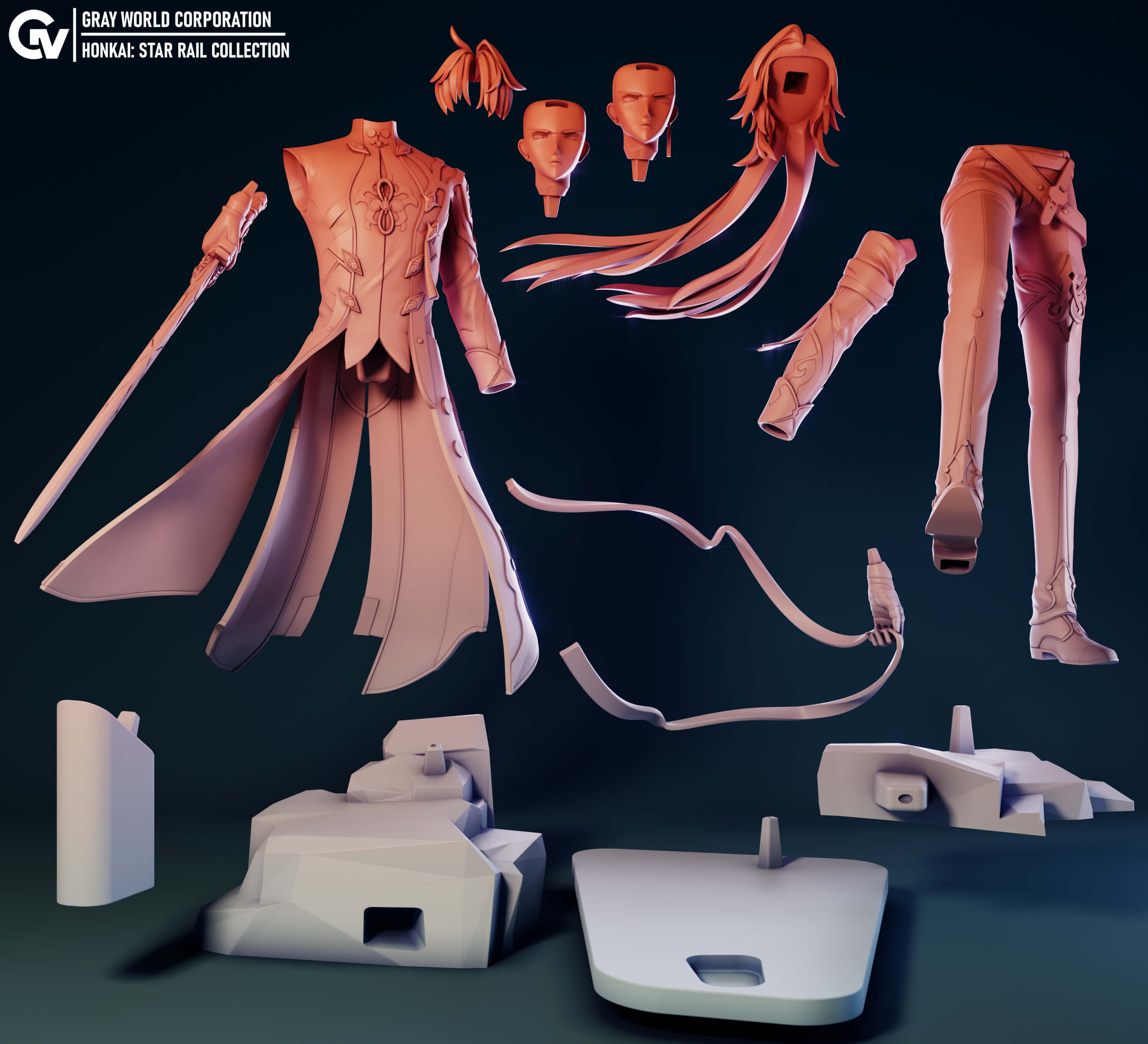 Blade - Honkai: Star Rail 3D Model by Gray World Corporation