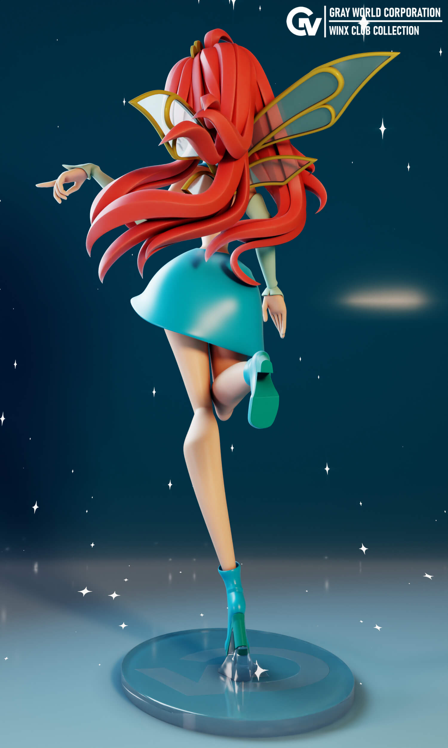 Bloom Fairy Form - Winx Club 3D Print Model by Gray World Corporation