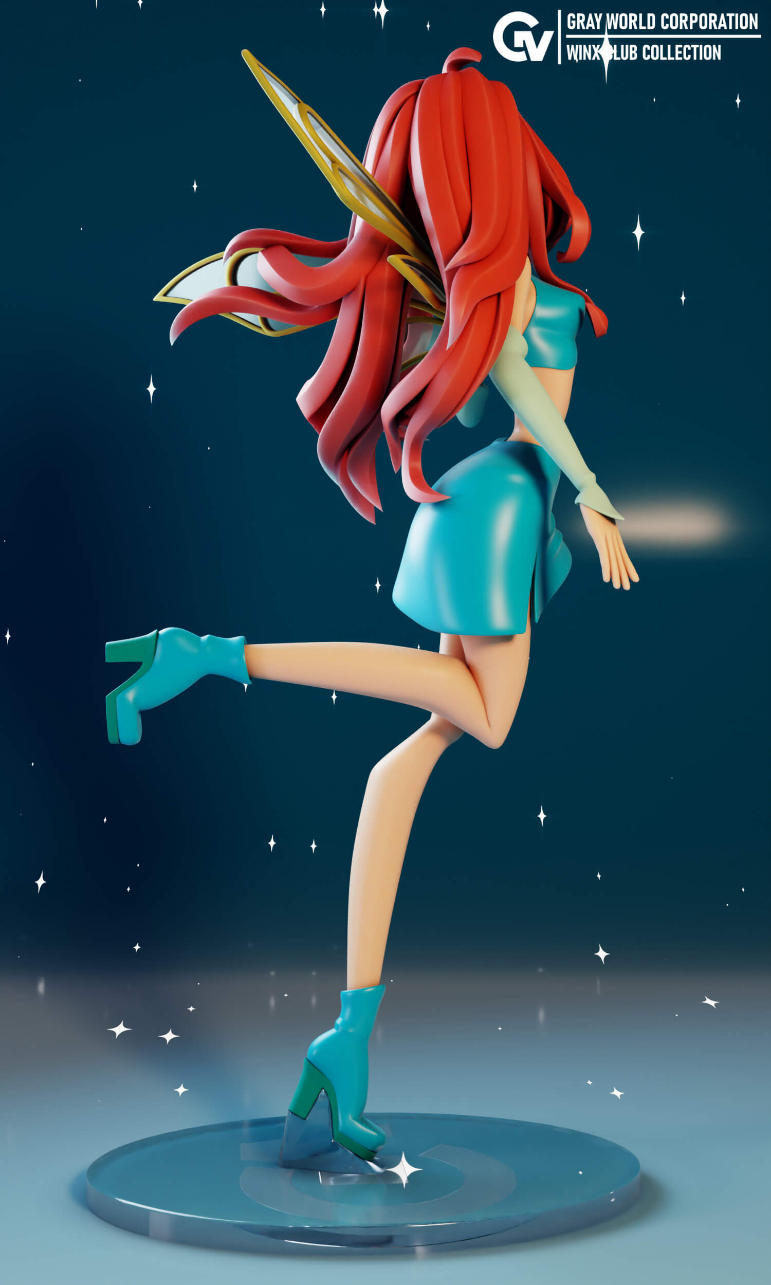 Bloom Fairy Form - Winx Club 3D Print Model by Gray World Corporation