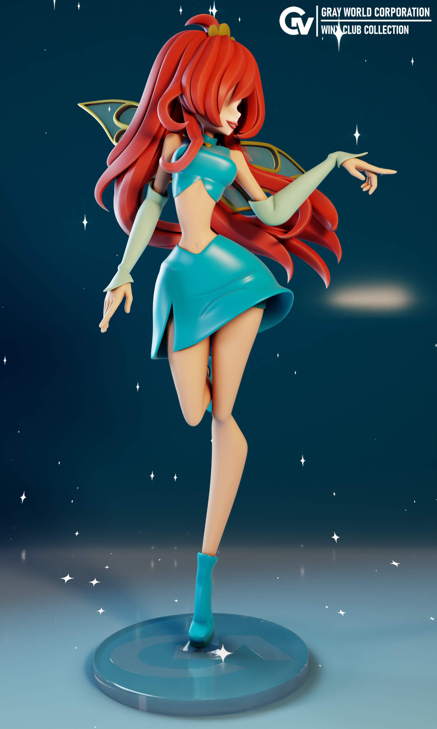 Bloom Fairy Form - Winx Club 3D Model by Gray World Corporation
