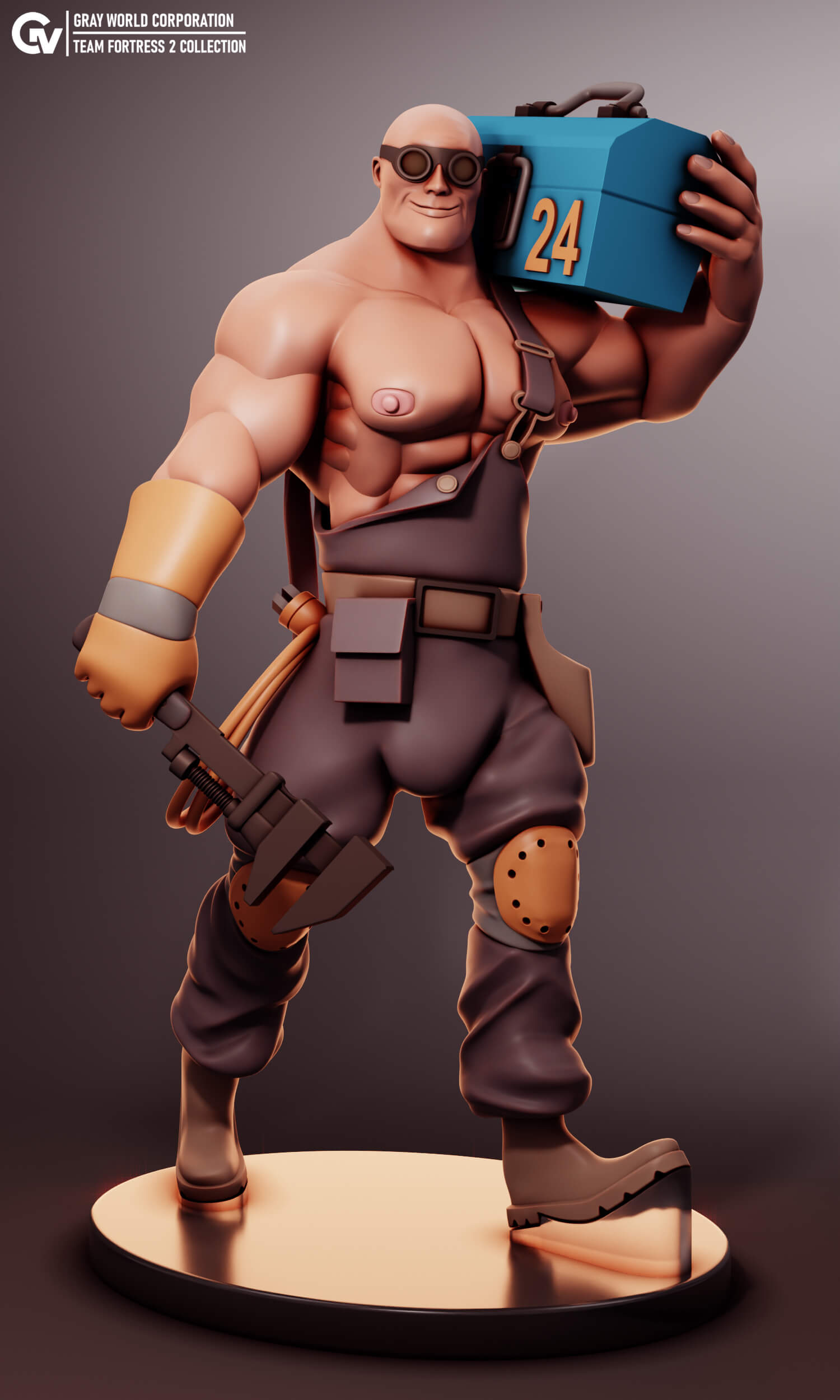 Buff Egineer - Team Fortress 2 3D Model by Gray World Corporation