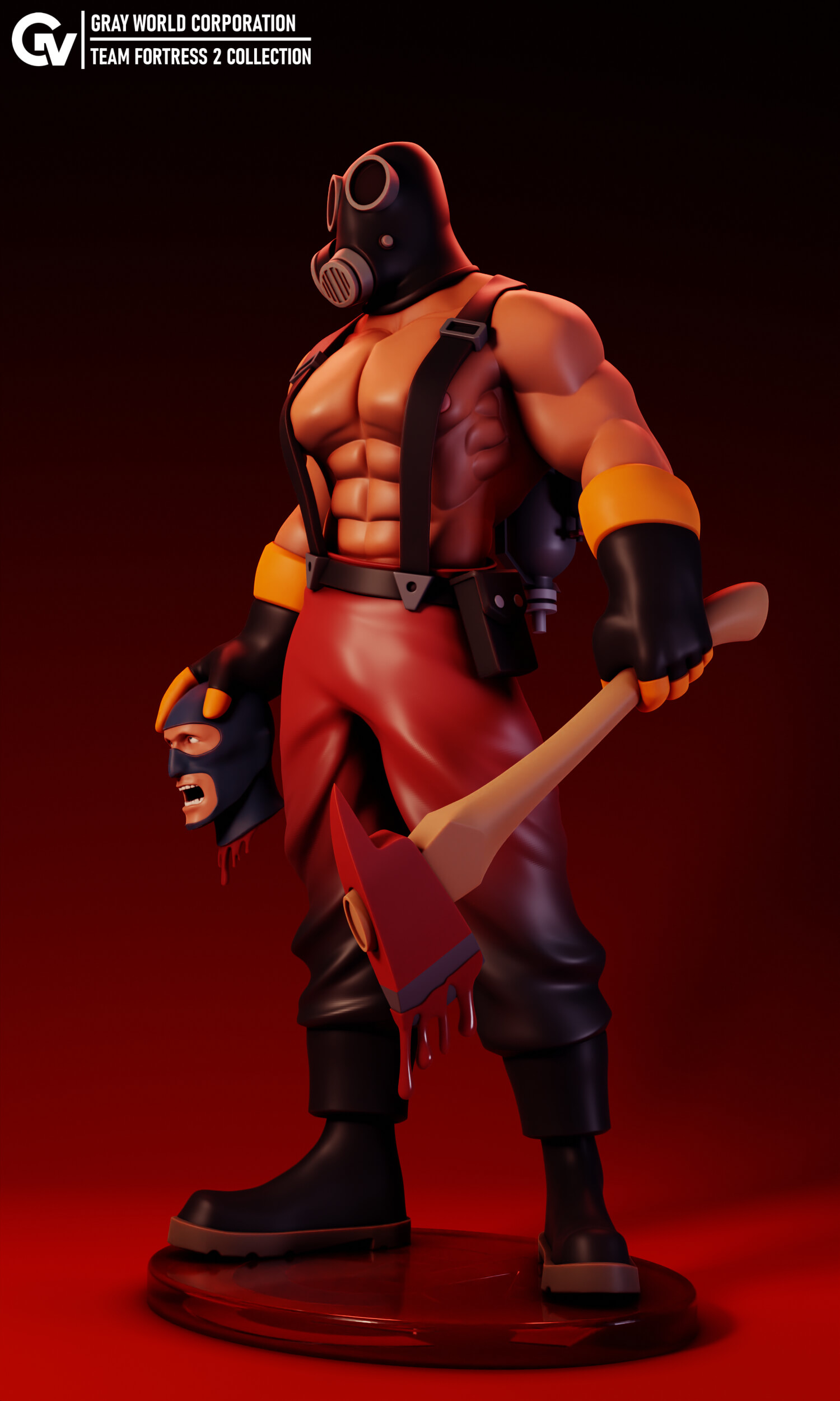 Buff Pyro - Team Fortress 2 3D Model by Gray World Corporation