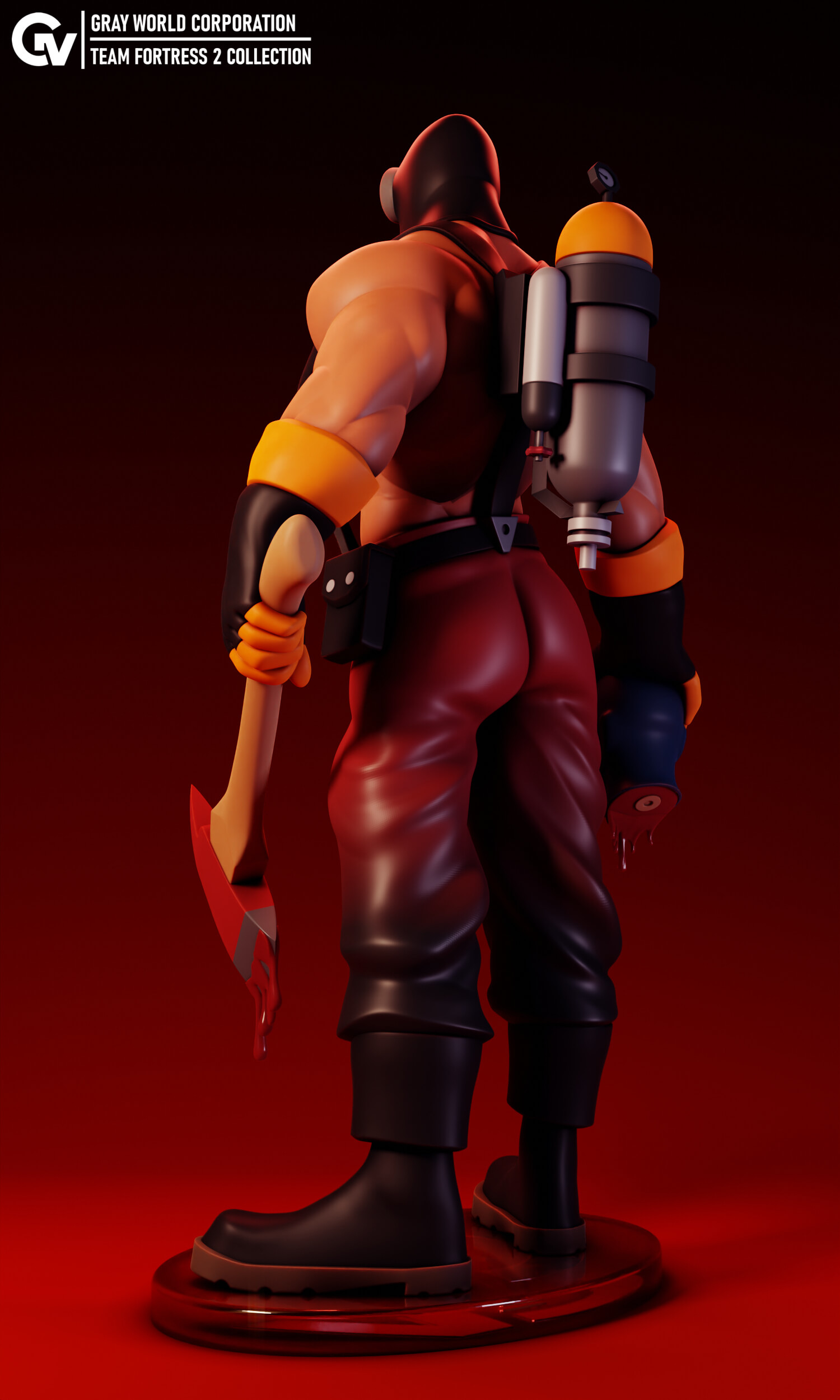 Buff Pyro - Team Fortress 2 3D Print Model by Gray World Corporation