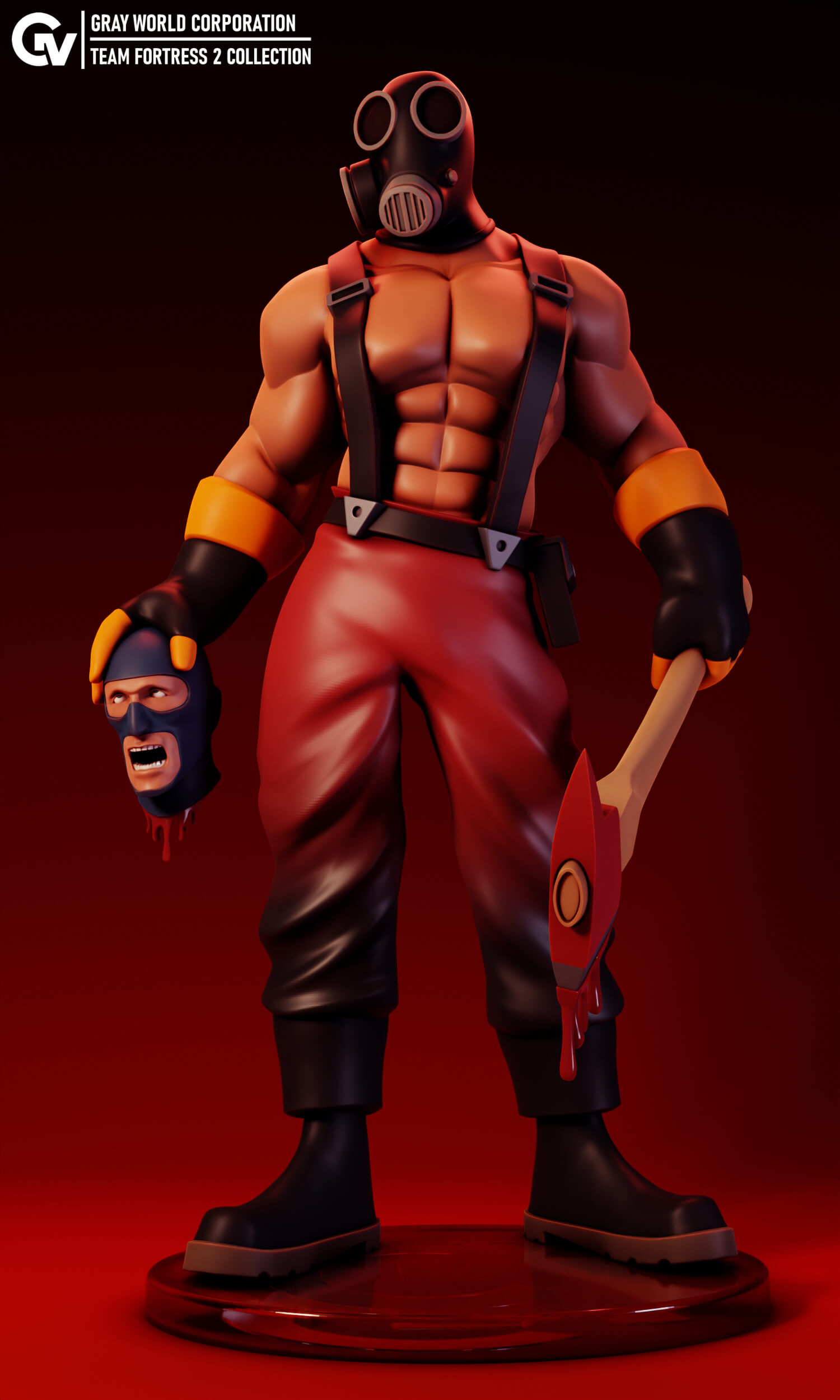 Buff Pyro - Team Fortress 2 3D Print Model by Gray World Corporation