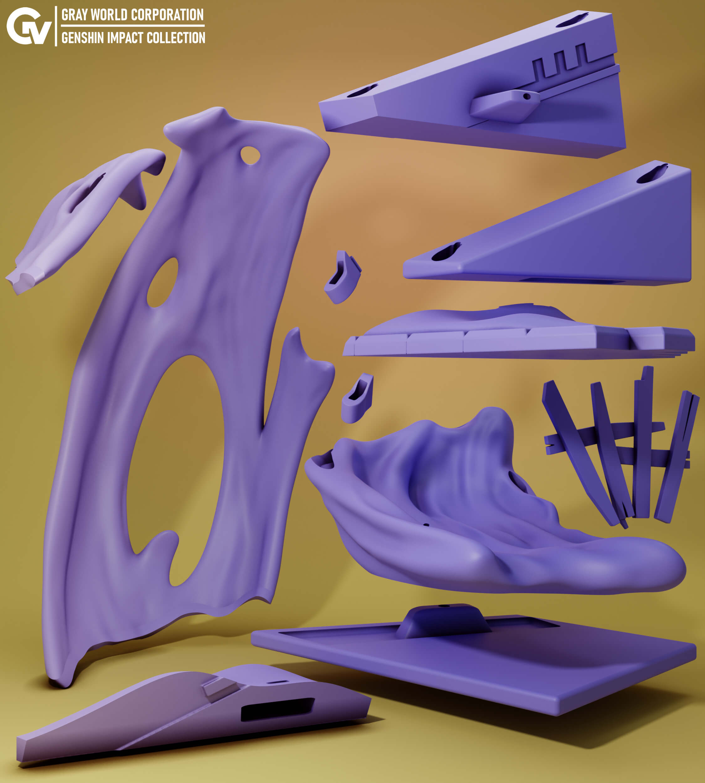 Candace 2 - Genshin Impact 3D Model by Gray World Corporation
