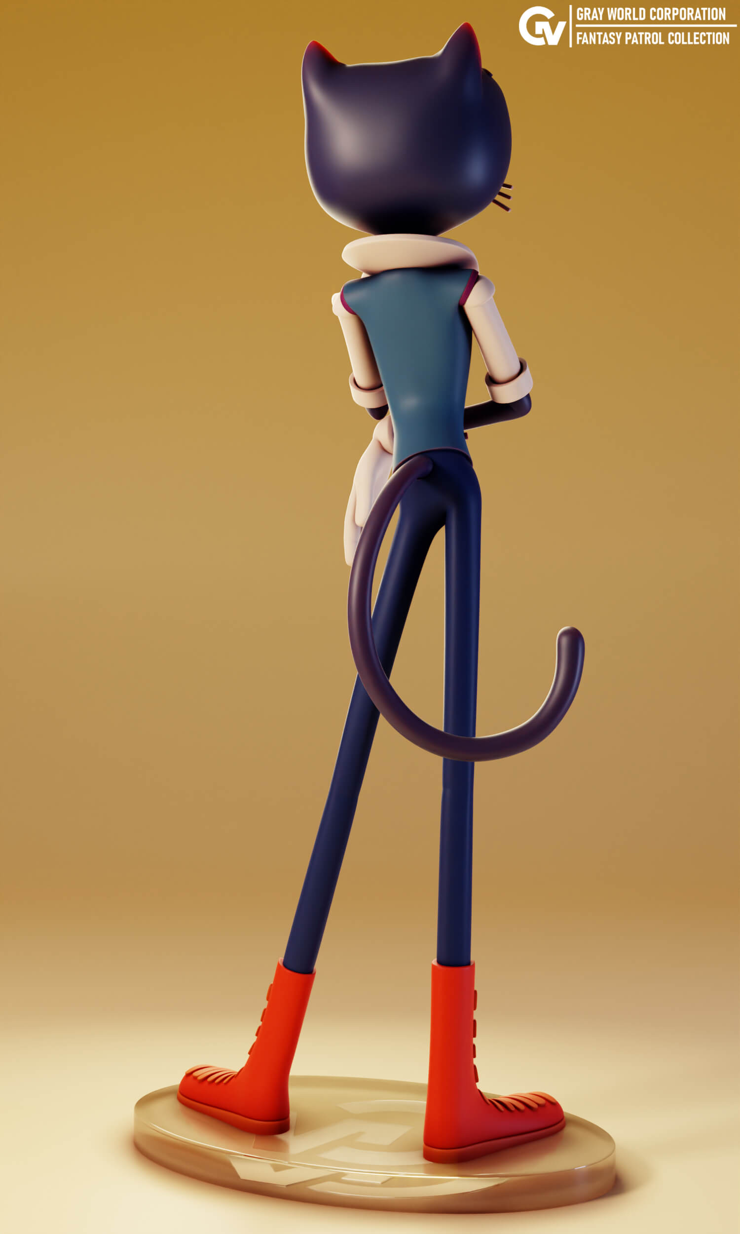Cat Scientist - Fantasy Patrol 3D Model by Gray World Corporation