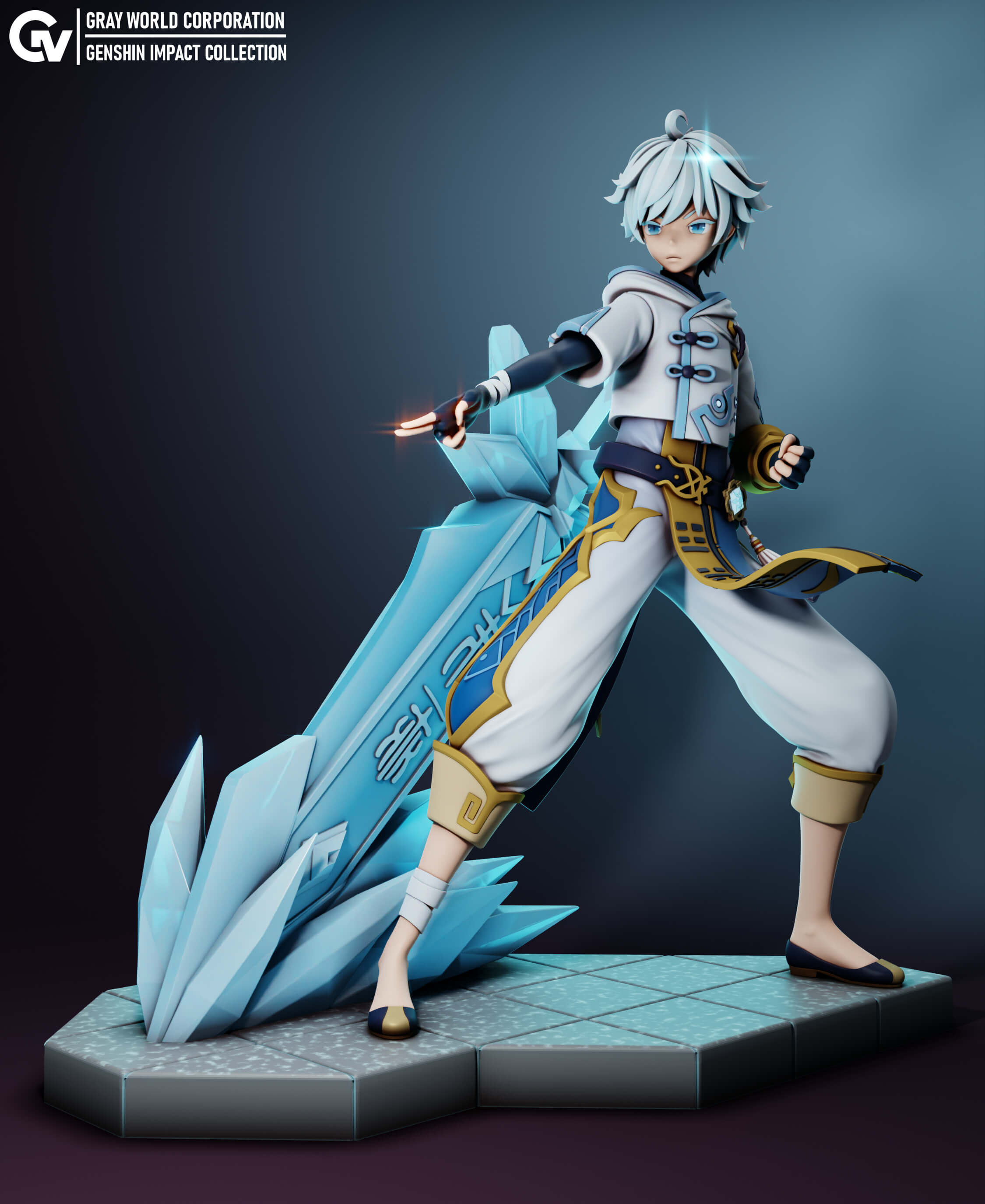 Chongyun - Genshin Impact 3D Print Model by Gray World Corporation