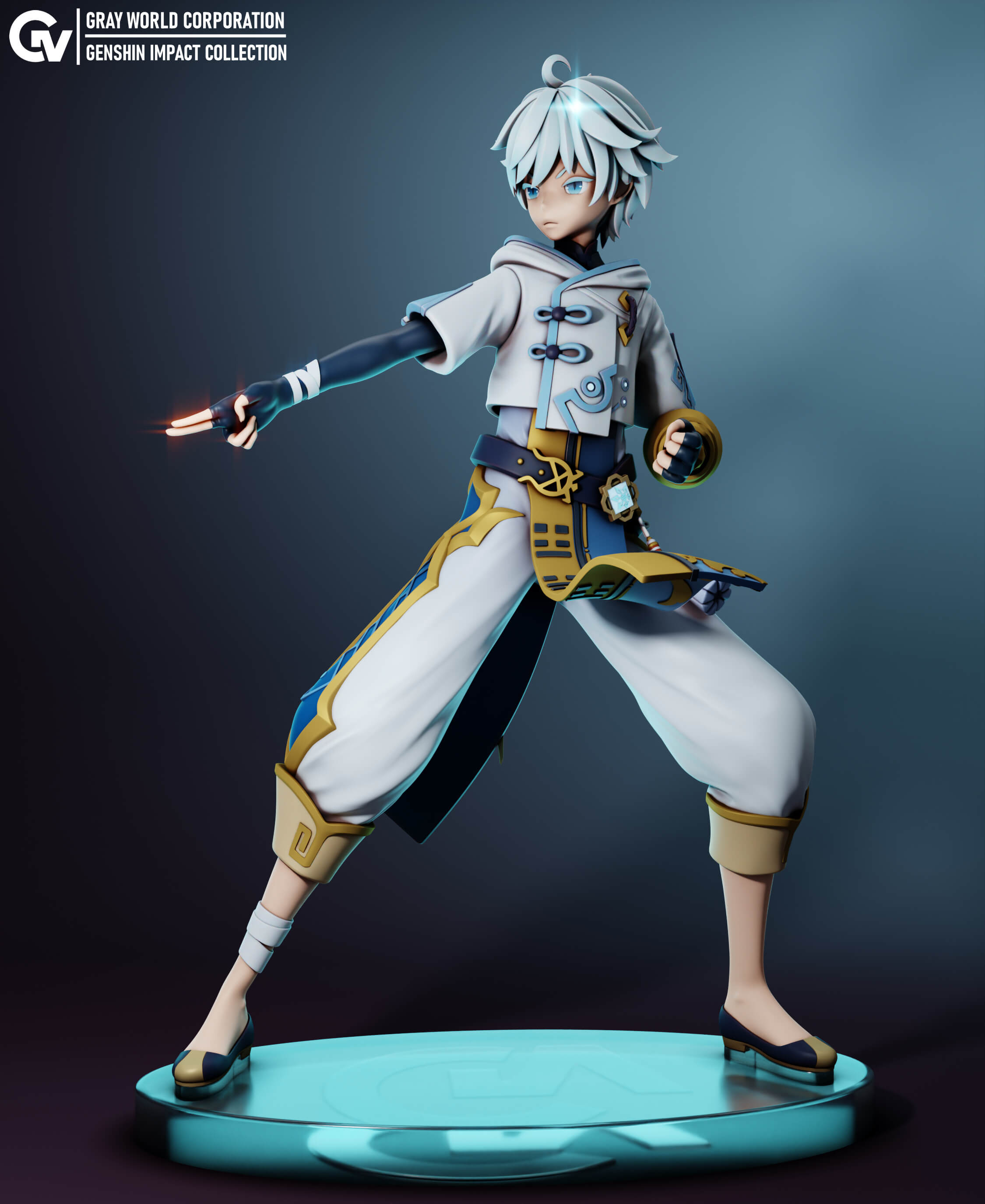 Chongyun - Genshin Impact 3D Print Model by Gray World Corporation