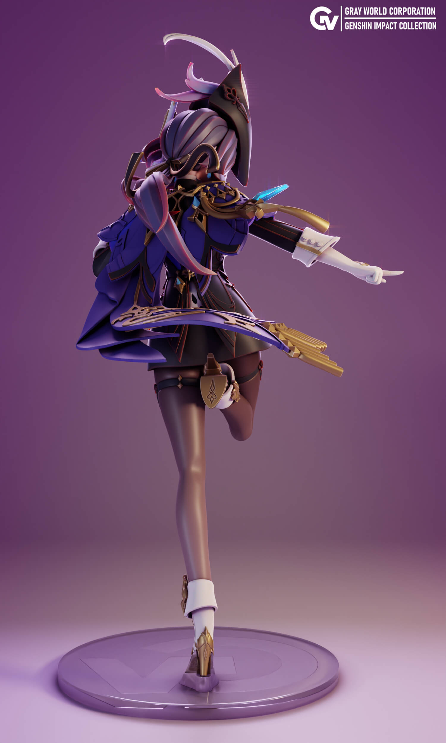 Clorinde - Genshin Impact 3D Model by Gray World Corporation