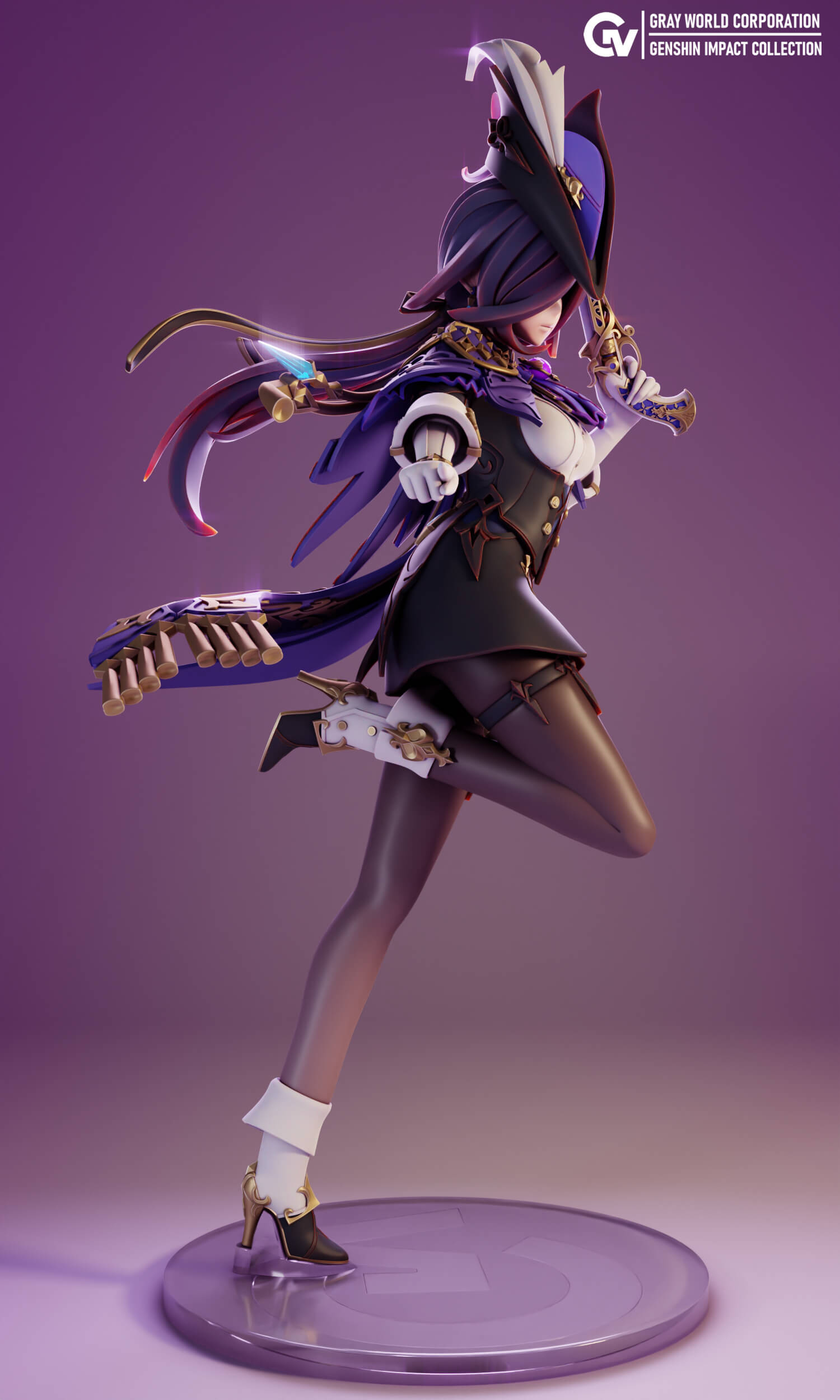 Clorinde - Genshin Impact 3D Model by Gray World Corporation