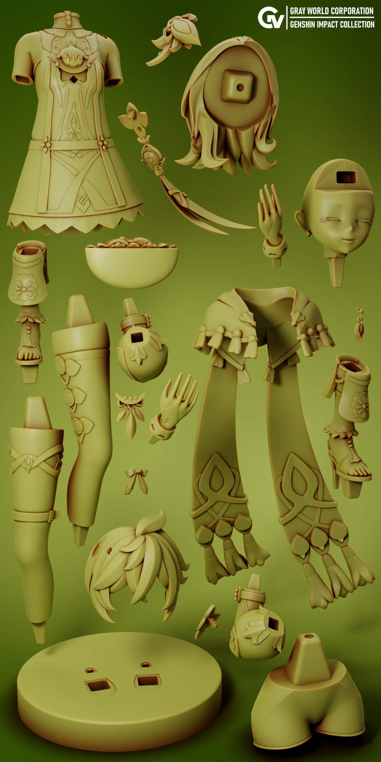 Collei 2 - Genshin Impact 3D Model by Gray World Corporation