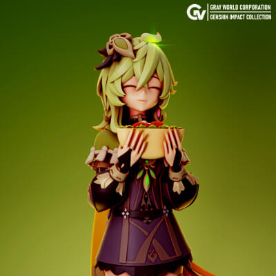 Collei 2 - Genshin Impact 3D Model by Gray World Corporation