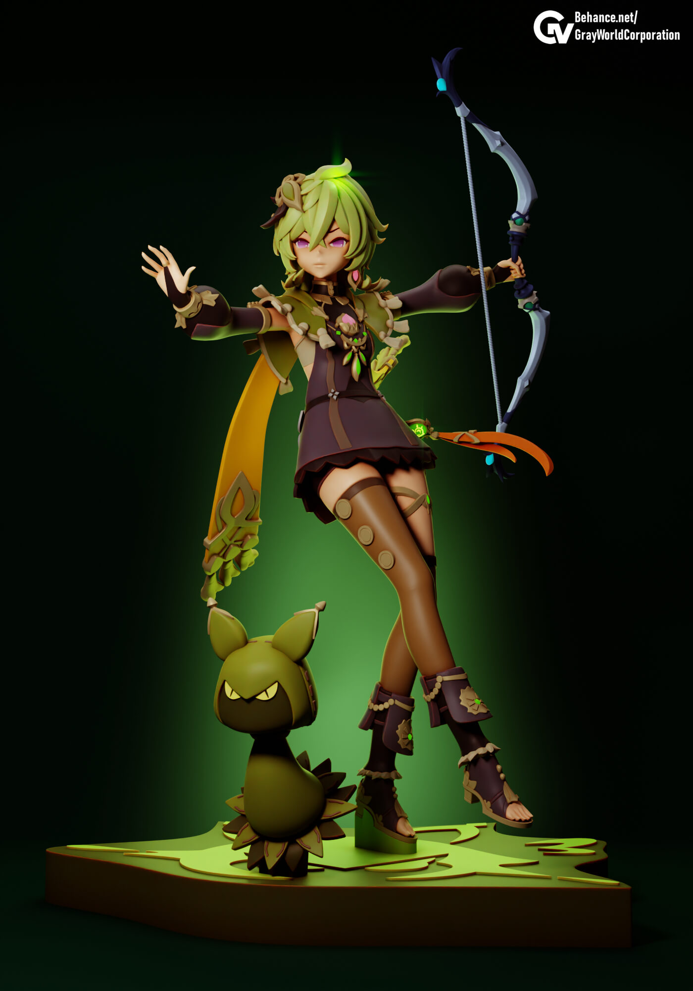 Collei - Genshin Impact 3D Model by Gray World Corporation