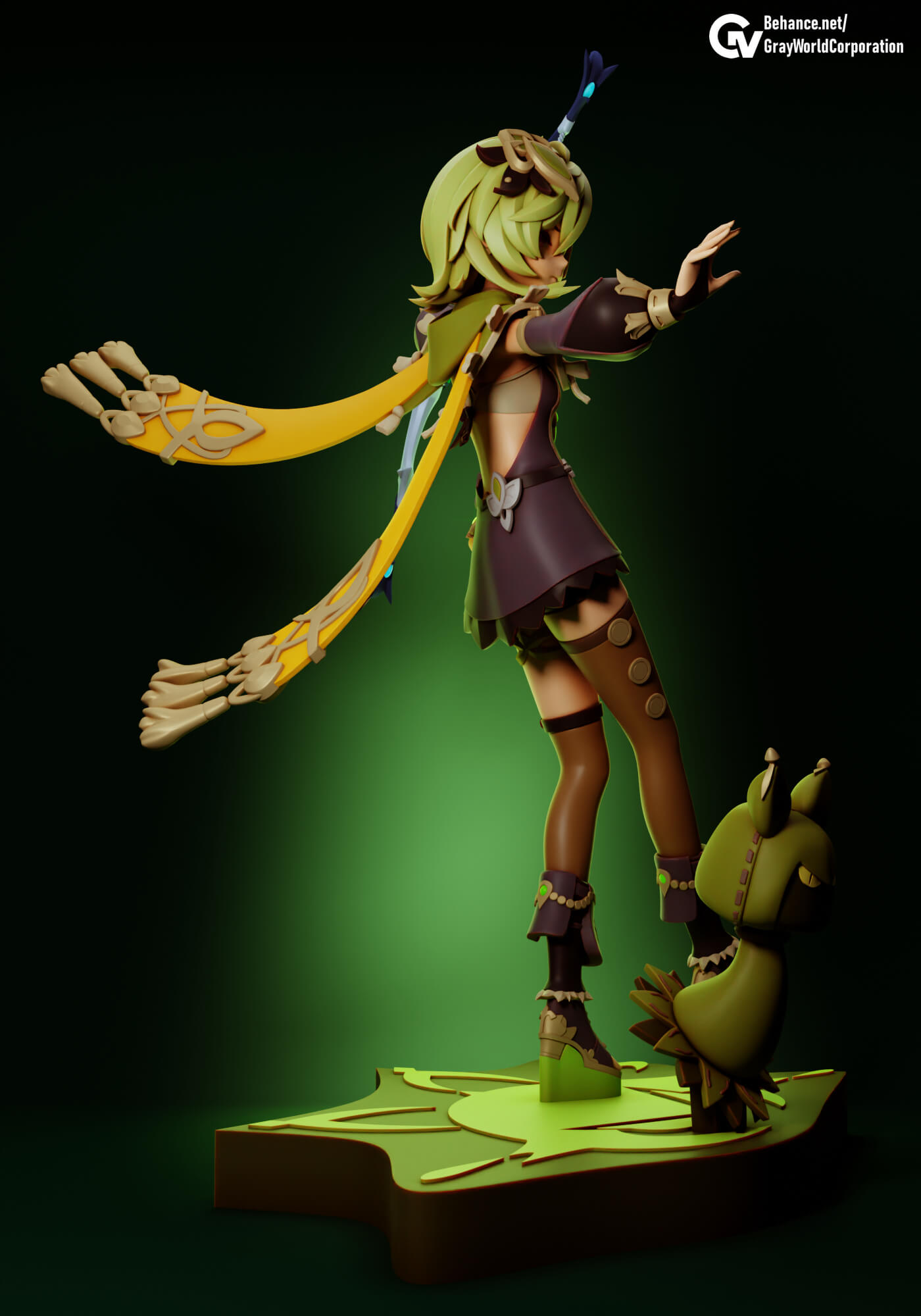 Collei - Genshin Impact 3D Model by Gray World Corporation