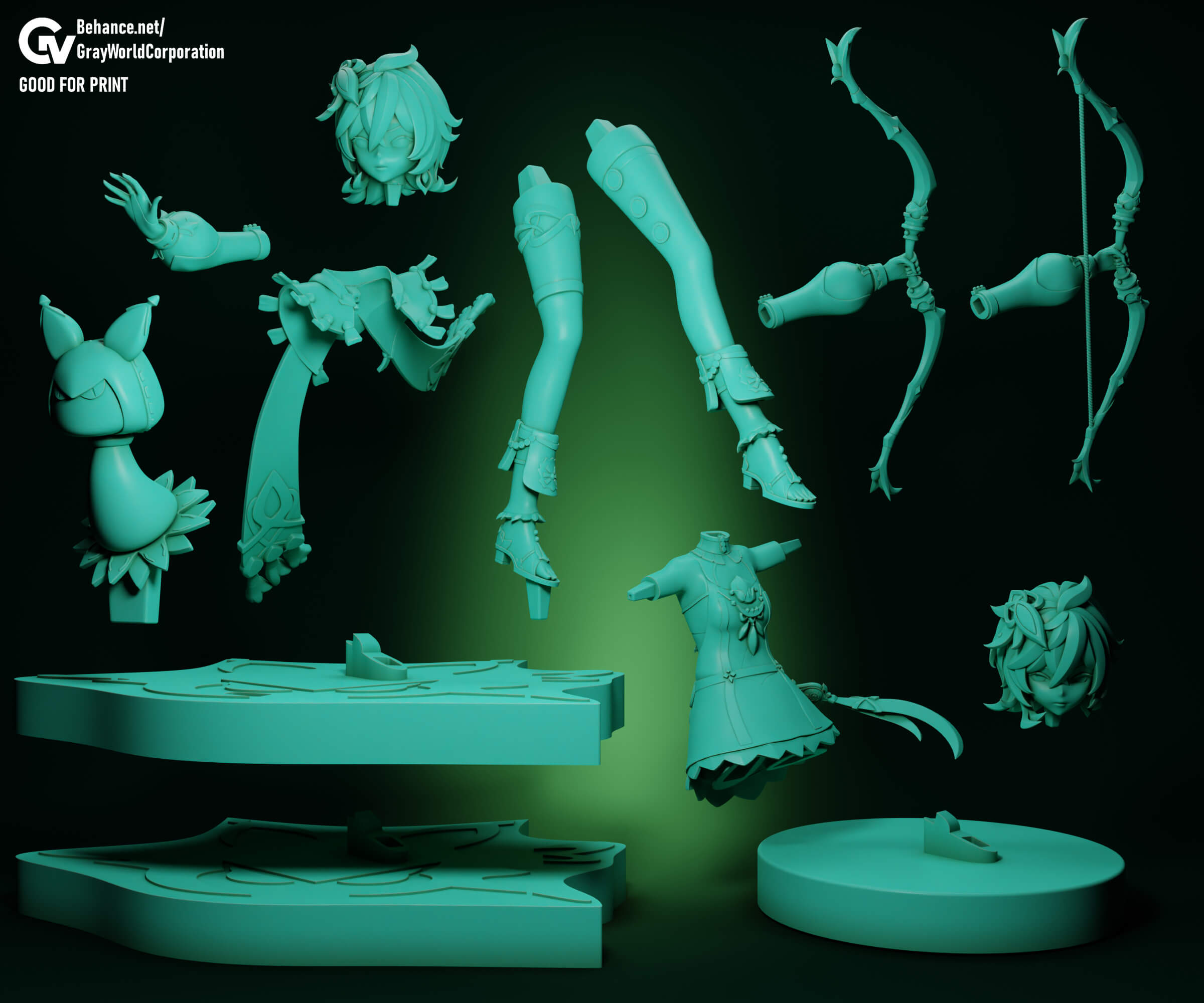 Collei - Genshin Impact 3D Model by Gray World Corporation