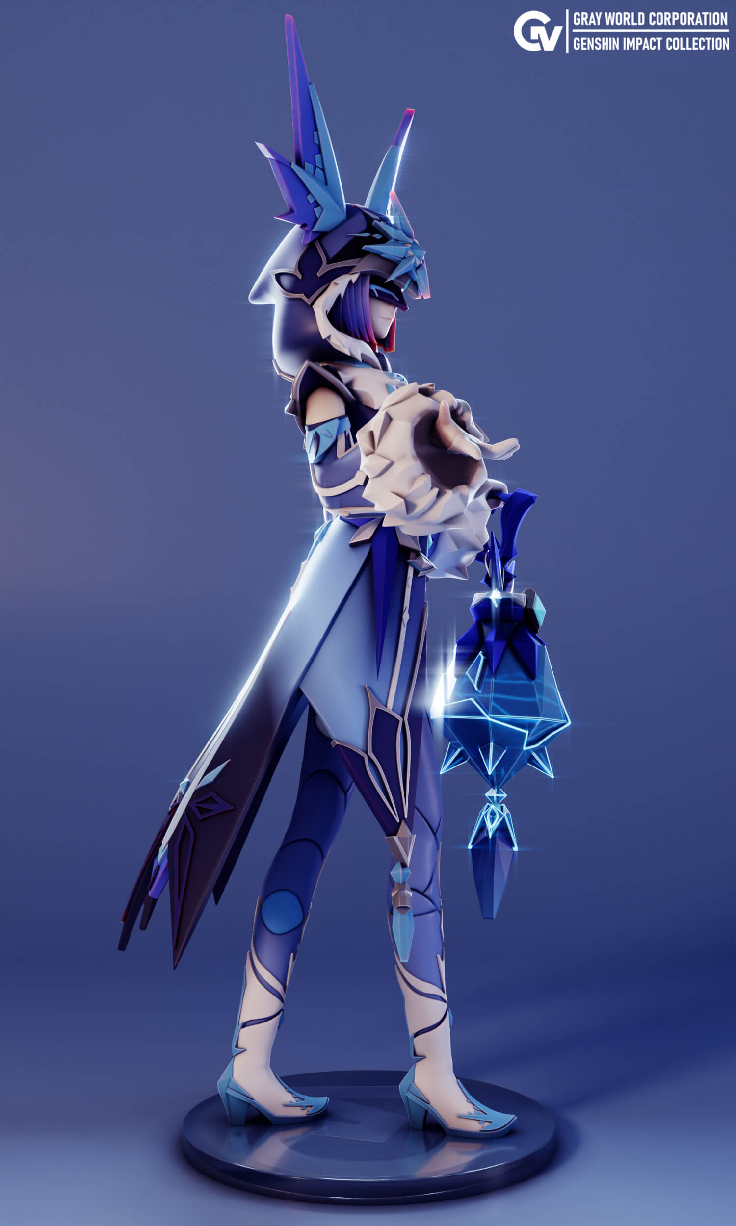 Cryo Cicin Mage - Genshin Impact 3D Model by Gray World Corporation