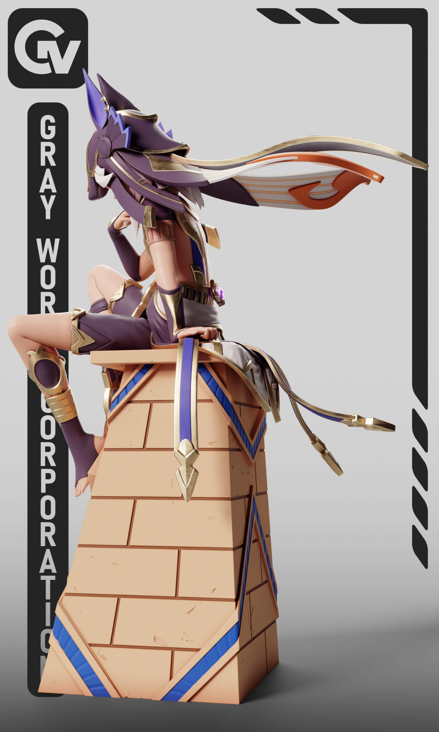 Cyno 2 - Genshin Impact 3D Print Model by Gray World Corporation