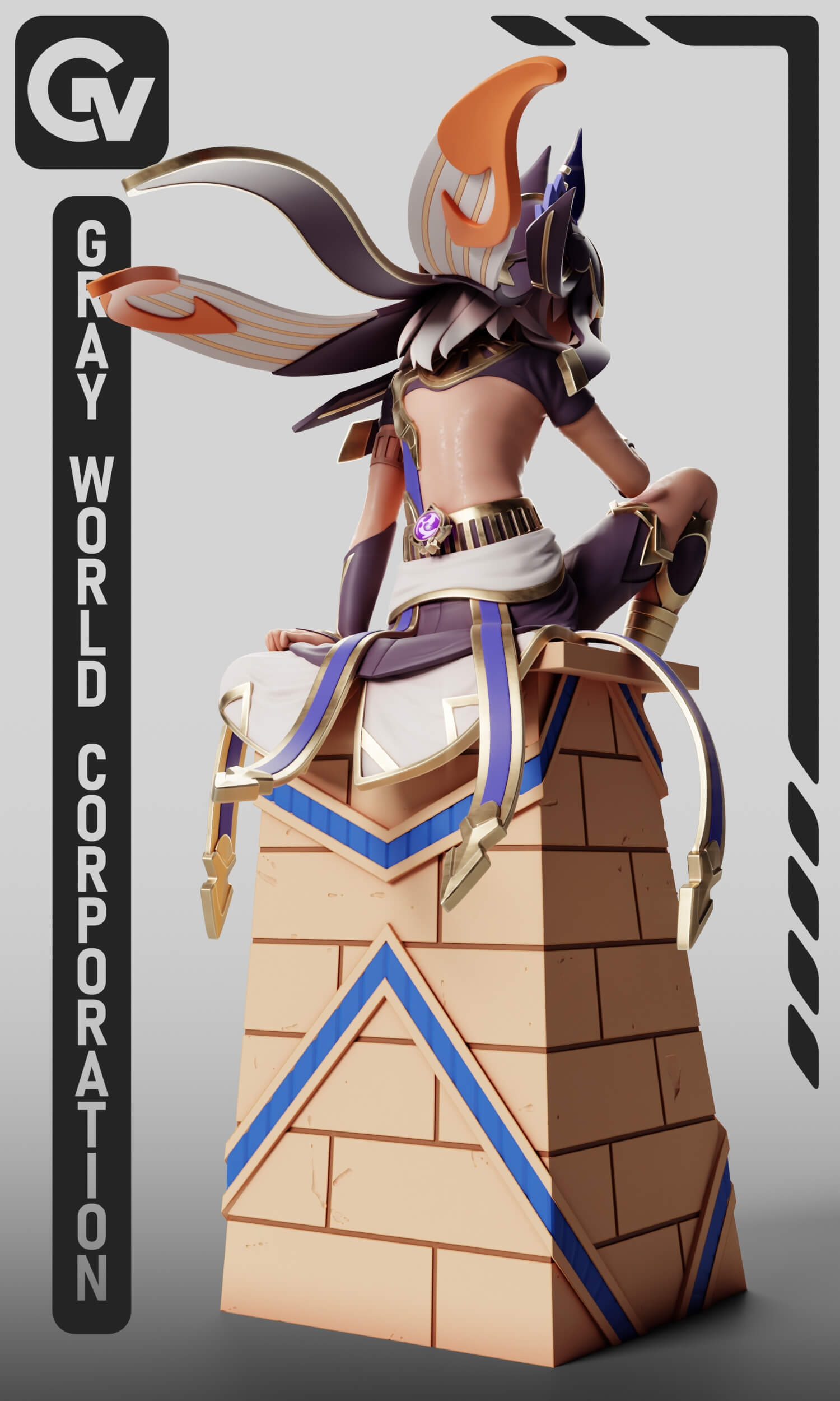 Cyno 2 - Genshin Impact 3D Print Model by Gray World Corporation