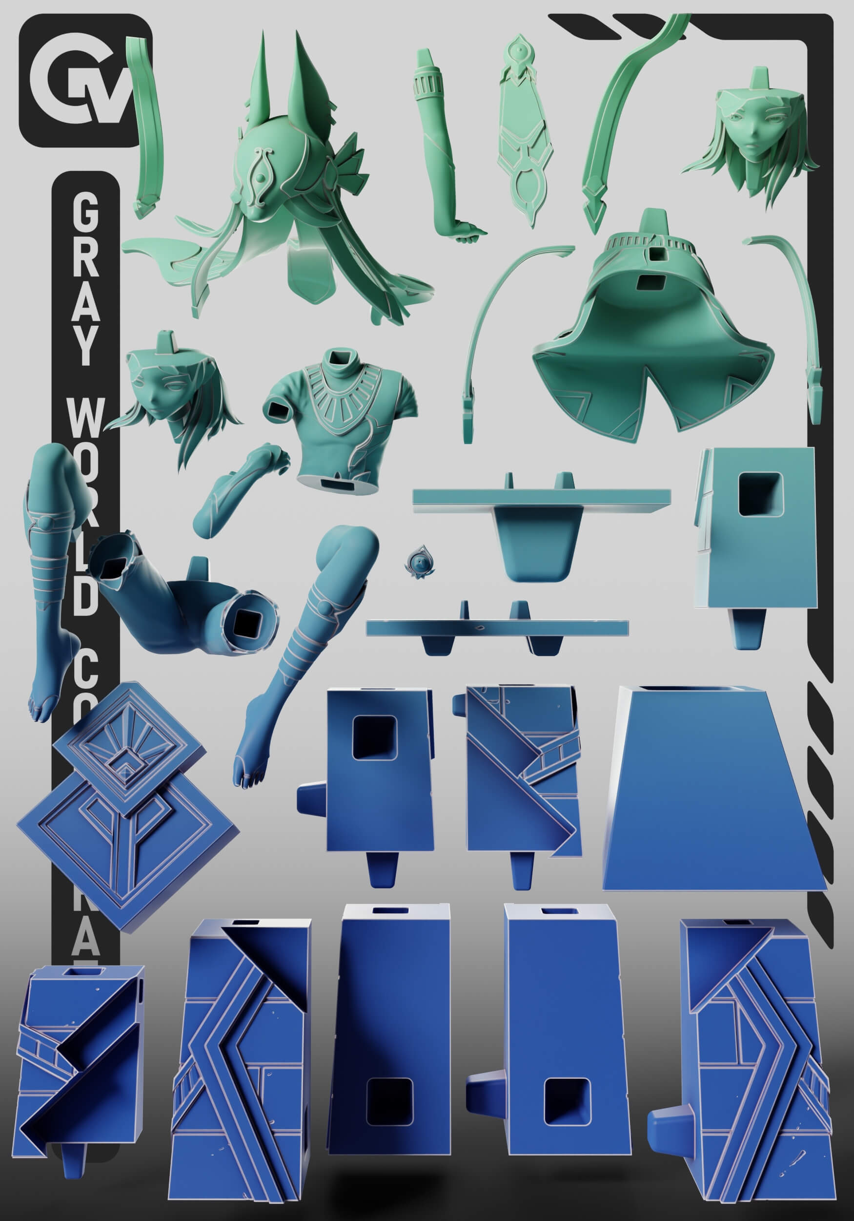 Cyno 2 - Genshin Impact 3D Model by Gray World Corporation