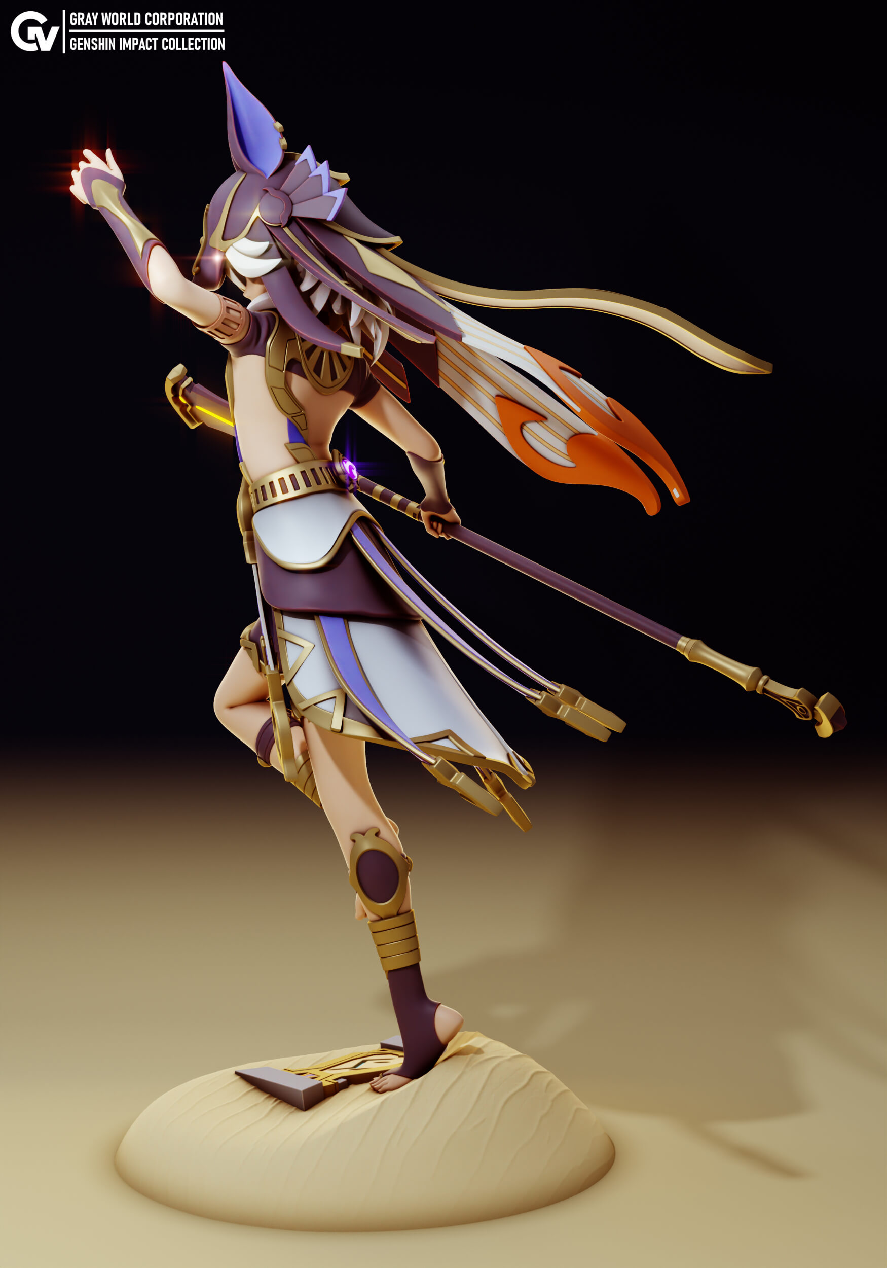 Cyno 3 - Genshin Impact 3D Model by Gray World Corporation