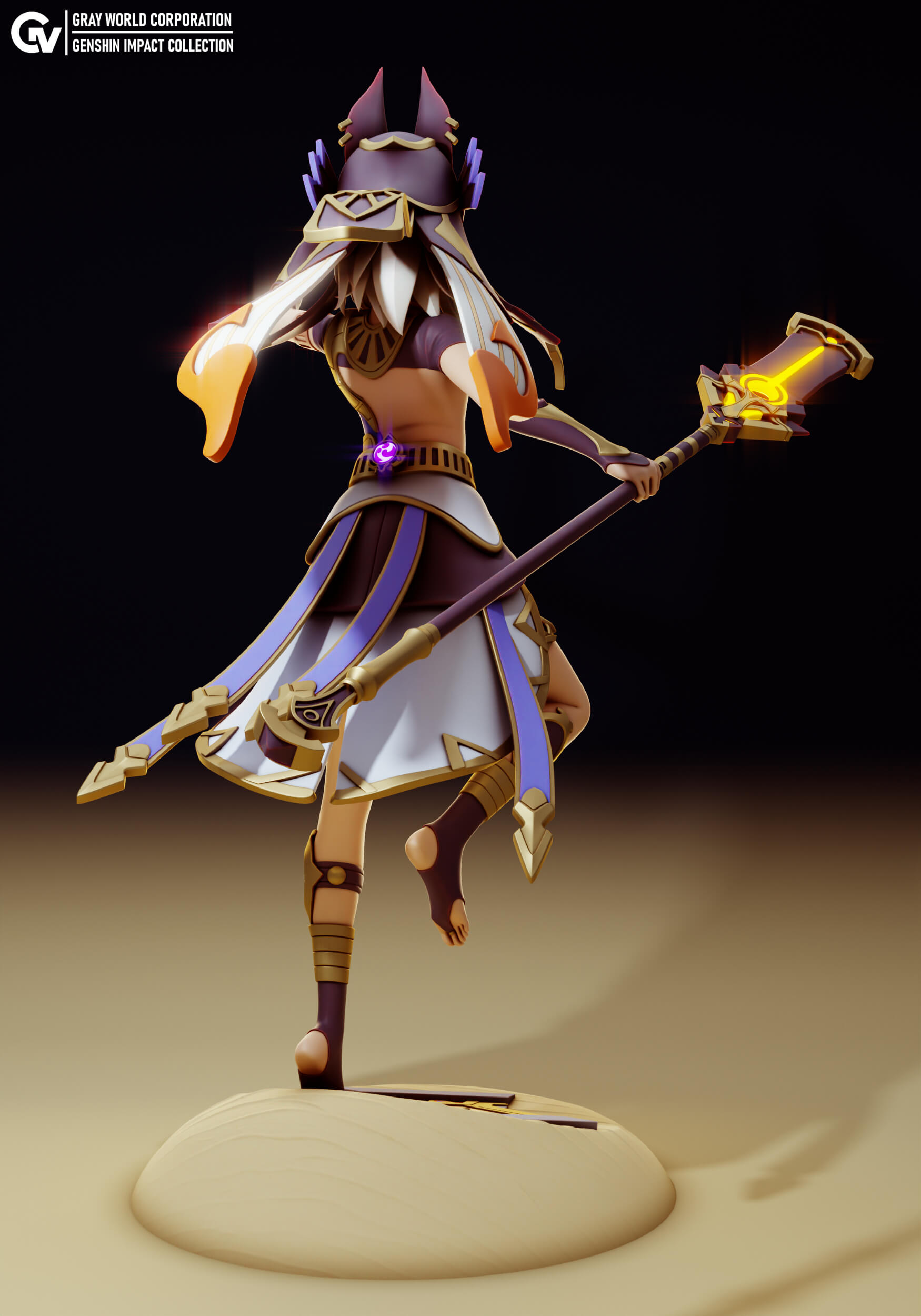 Cyno 3 - Genshin Impact 3D Model by Gray World Corporation