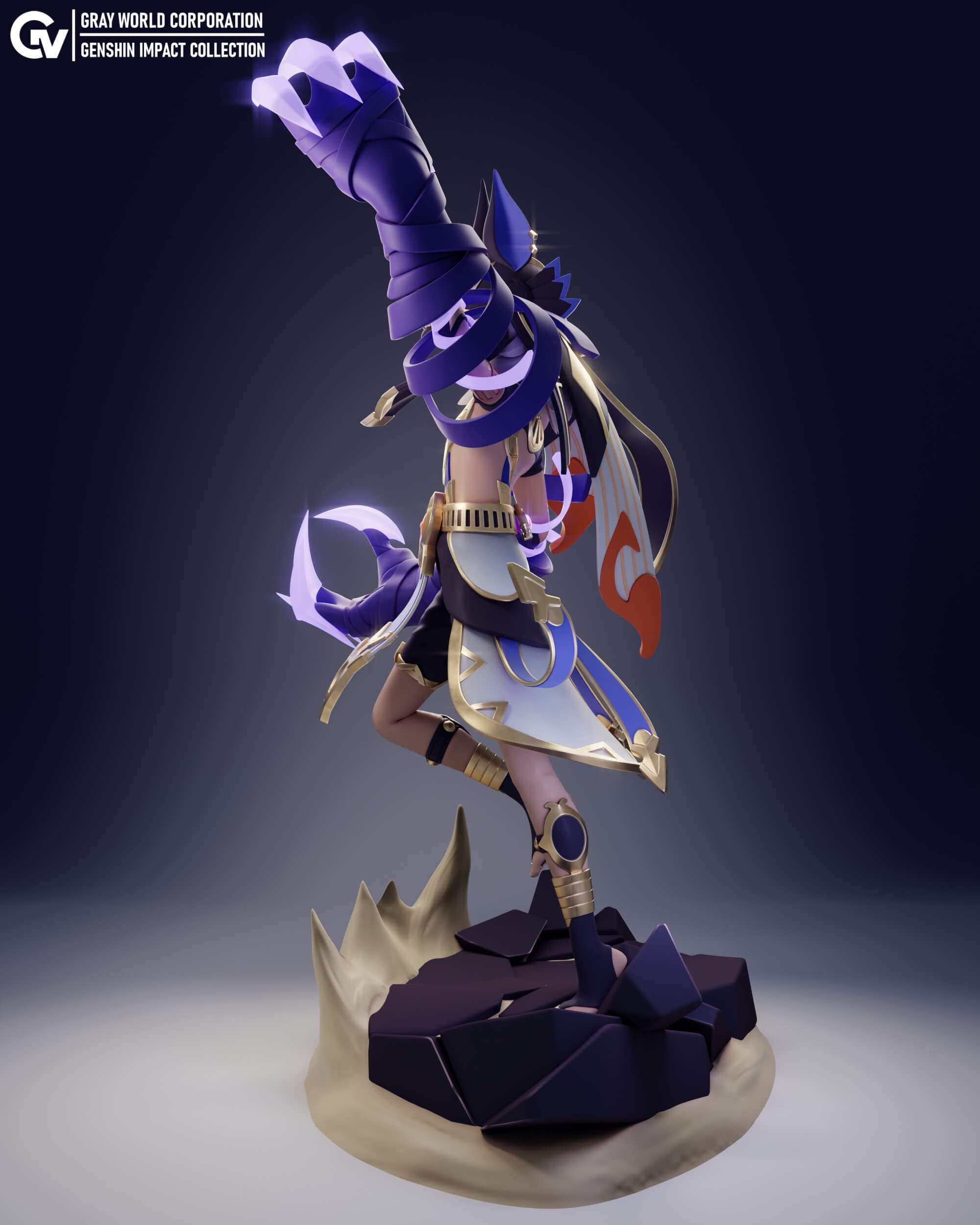 Cyno 4 - Genshin Impact 3D Model by Gray World Corporation