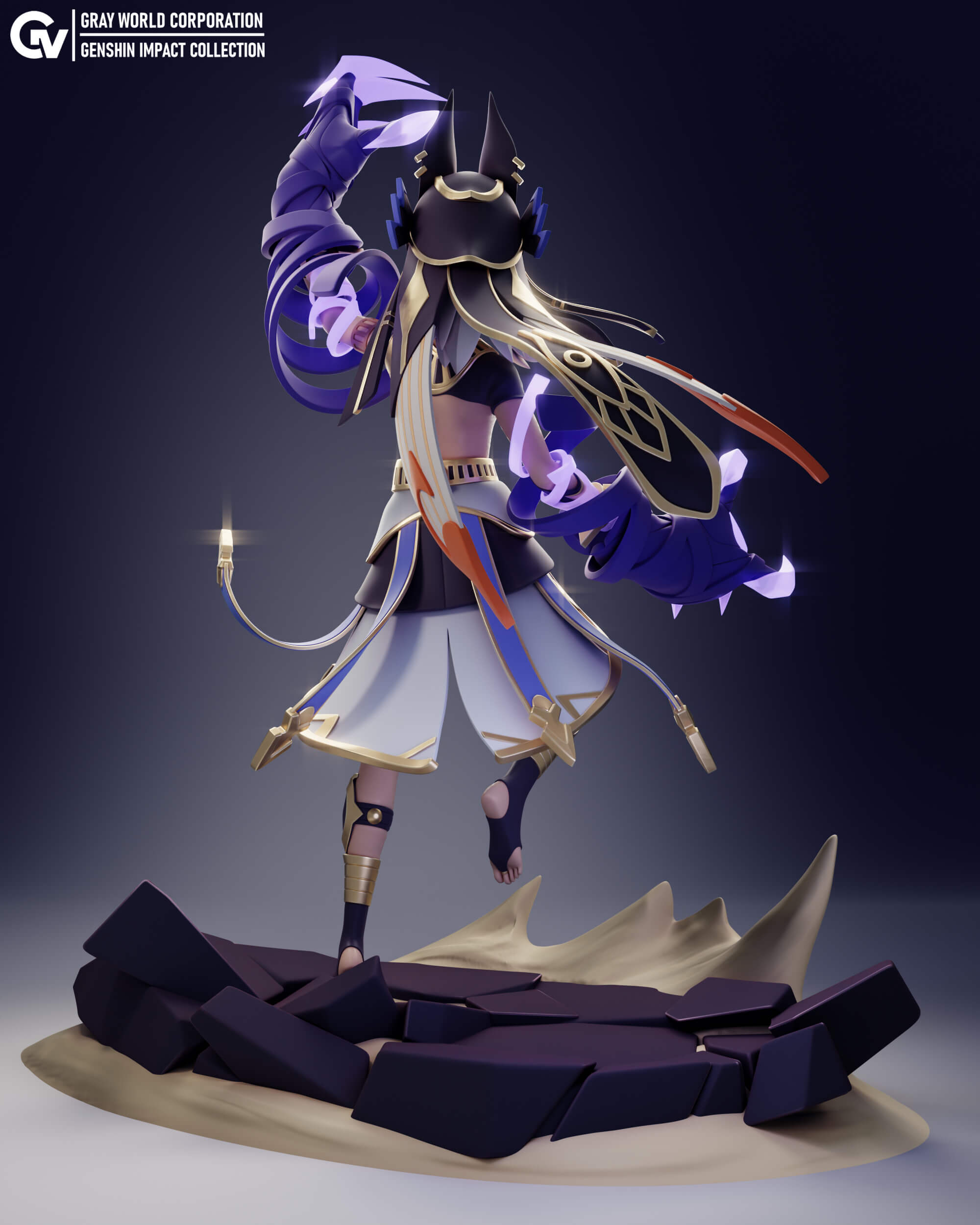 Cyno 4 - Genshin Impact 3D Model by Gray World Corporation