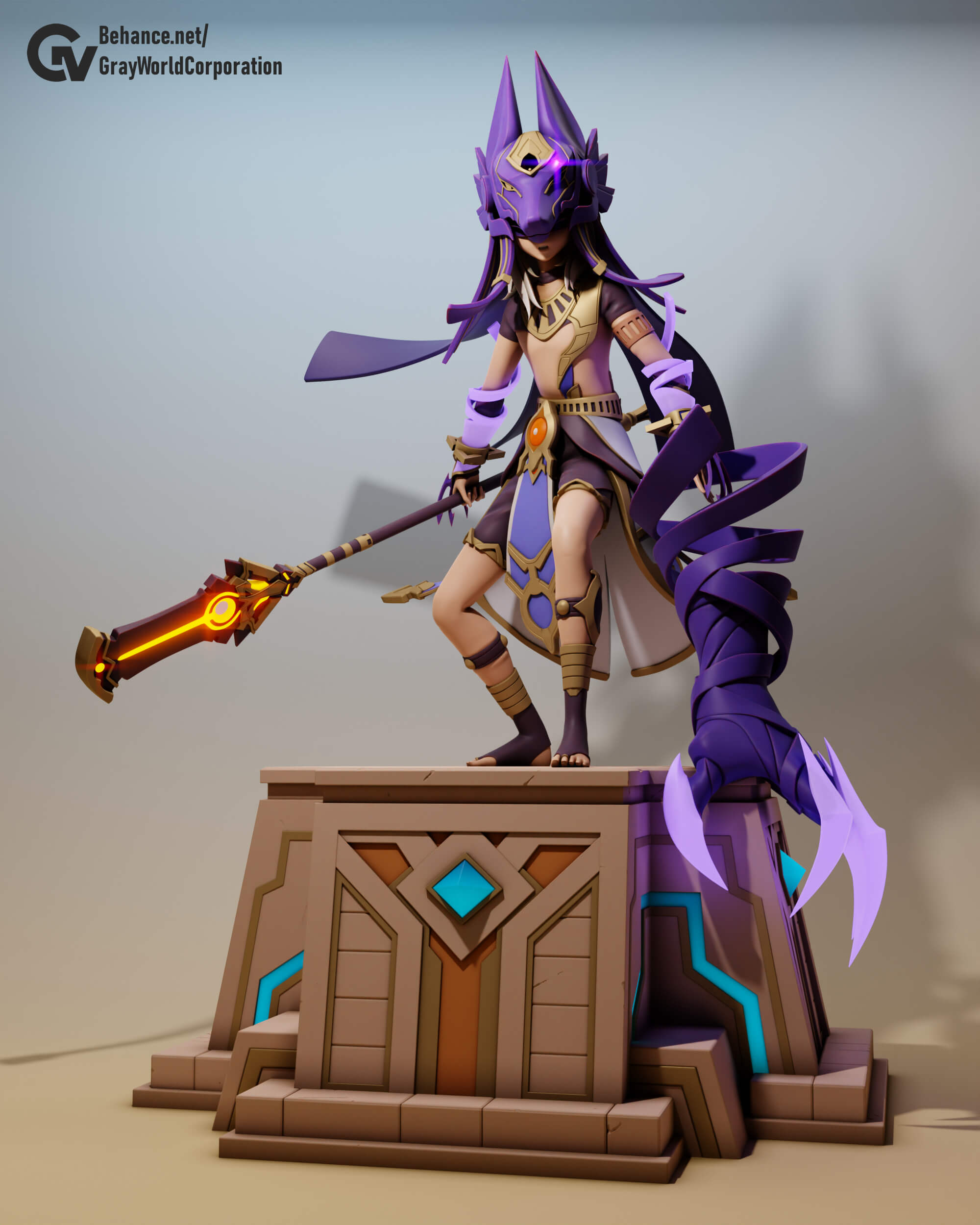 Cyno - Genshin Impact 3D Print Model by Gray World Corporation