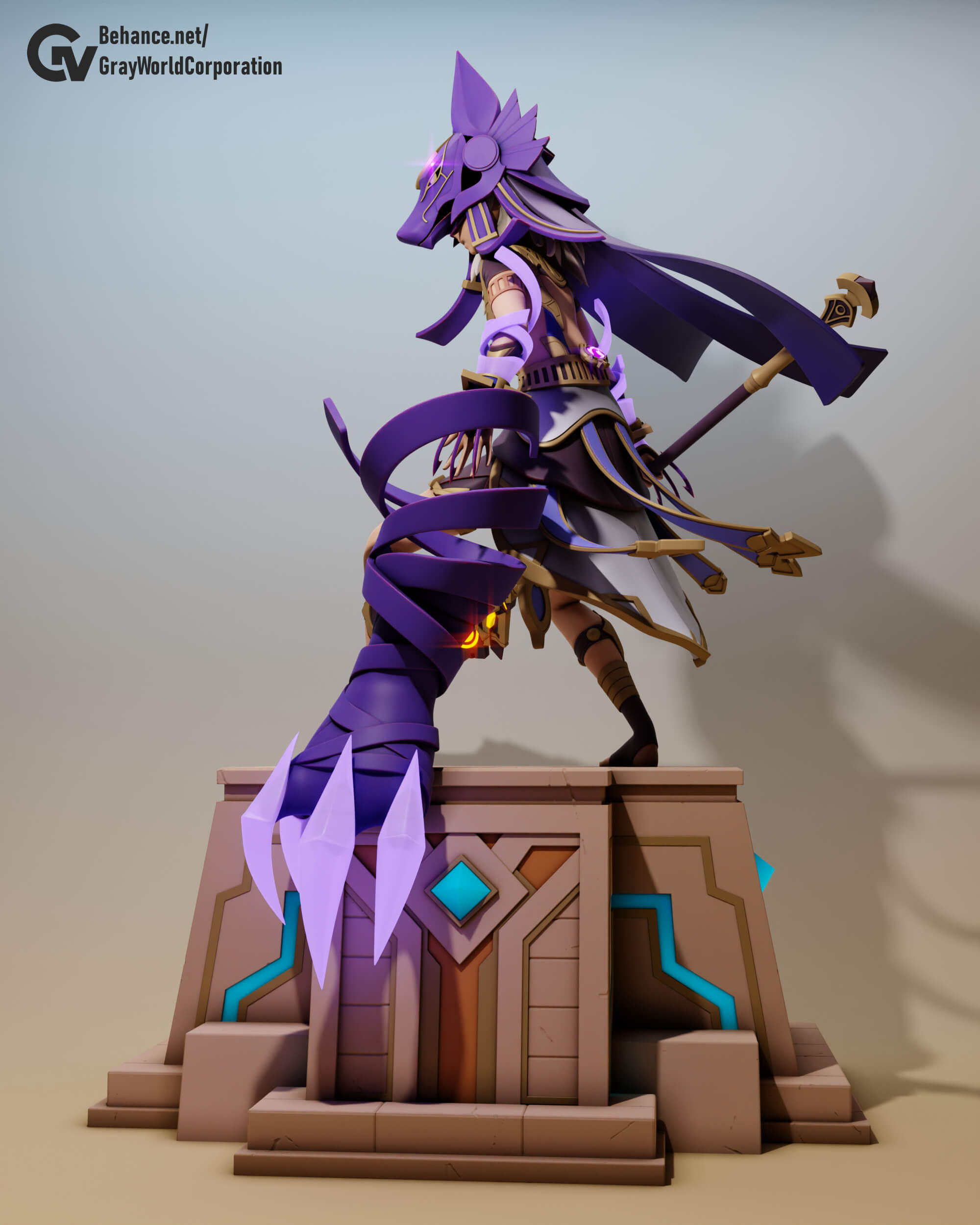 Cyno - Genshin Impact 3D Model by Gray World Corporation