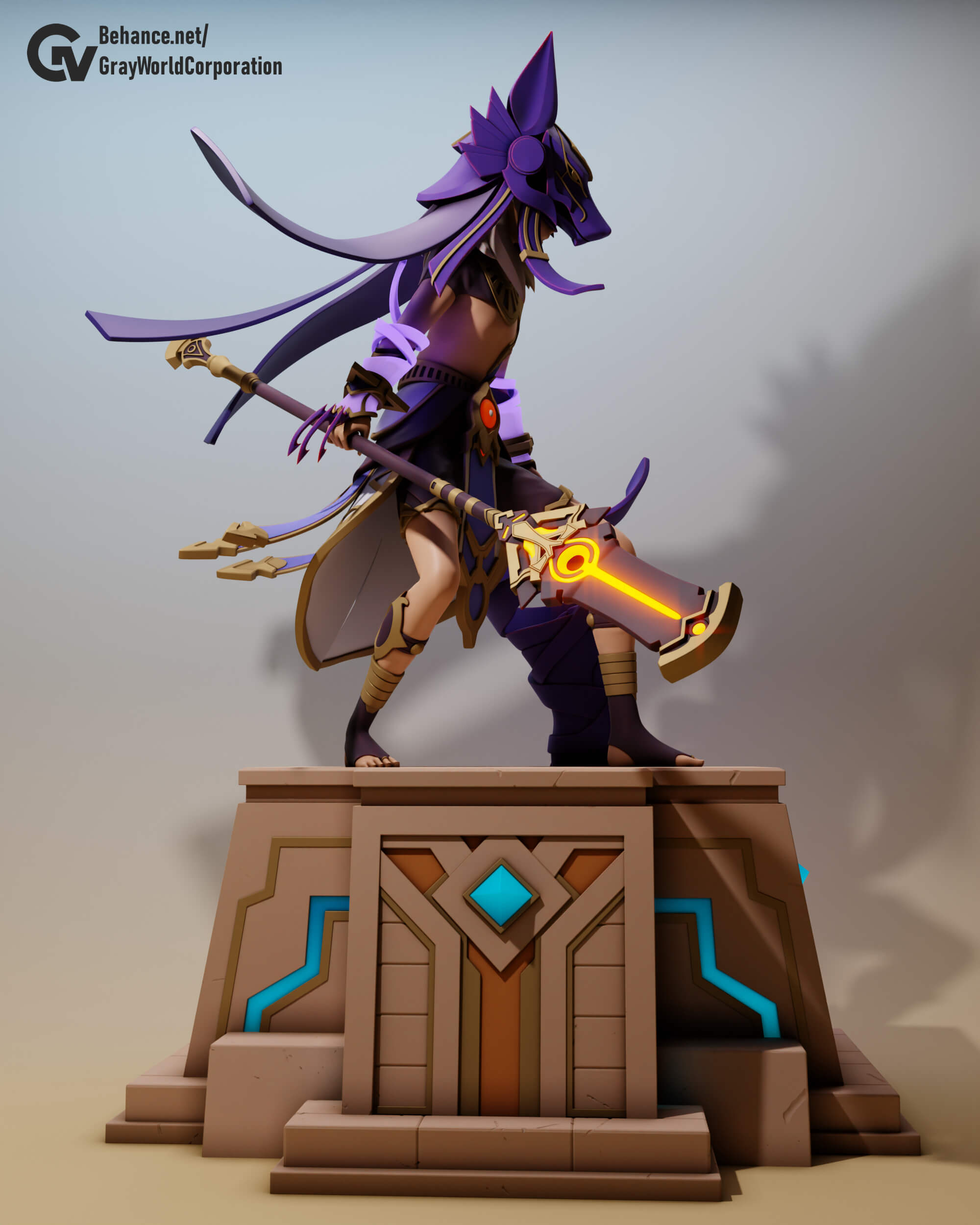 Cyno - Genshin Impact 3D Print Model by Gray World Corporation