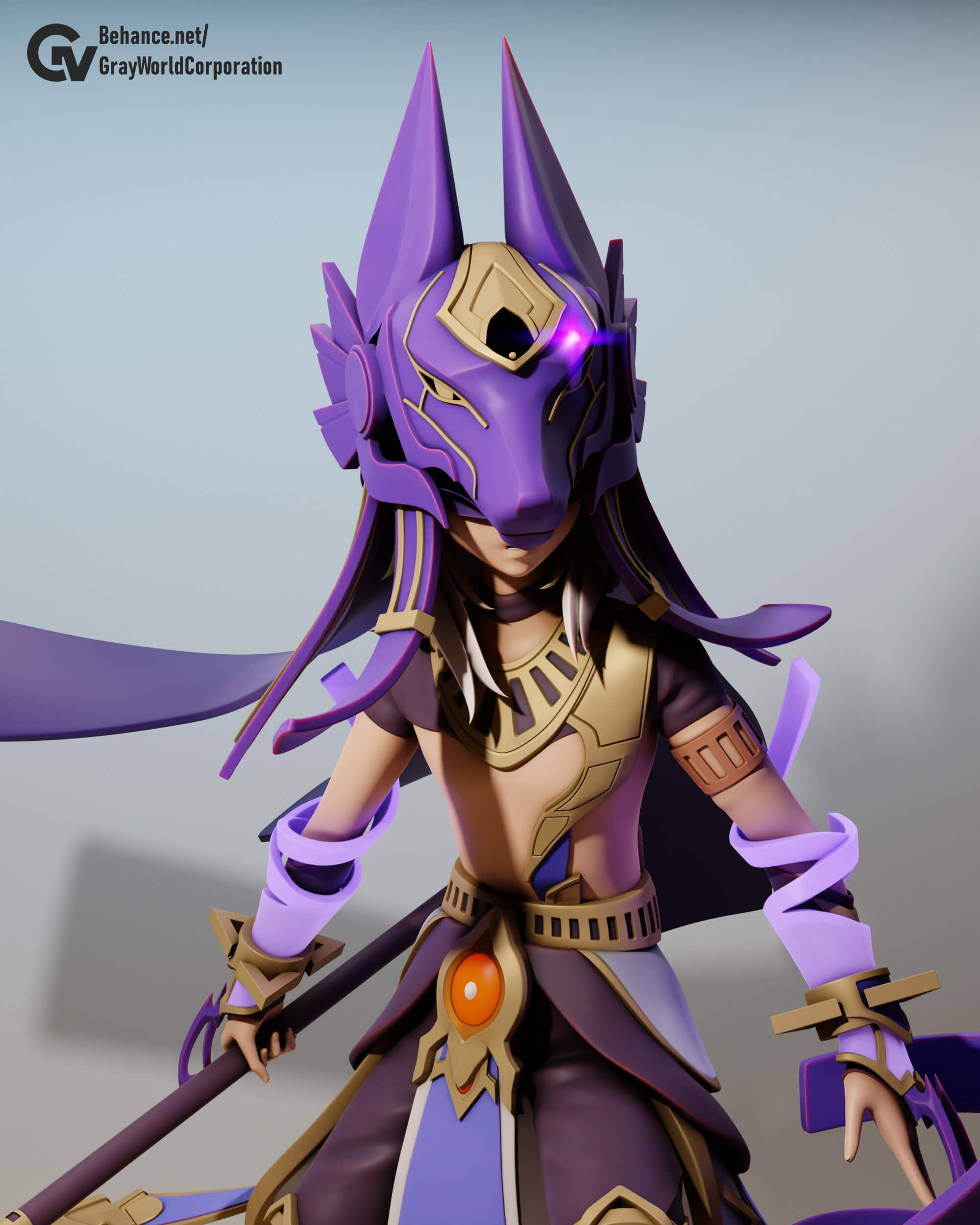 Cyno - Genshin Impact 3D Model by Gray World Corporation