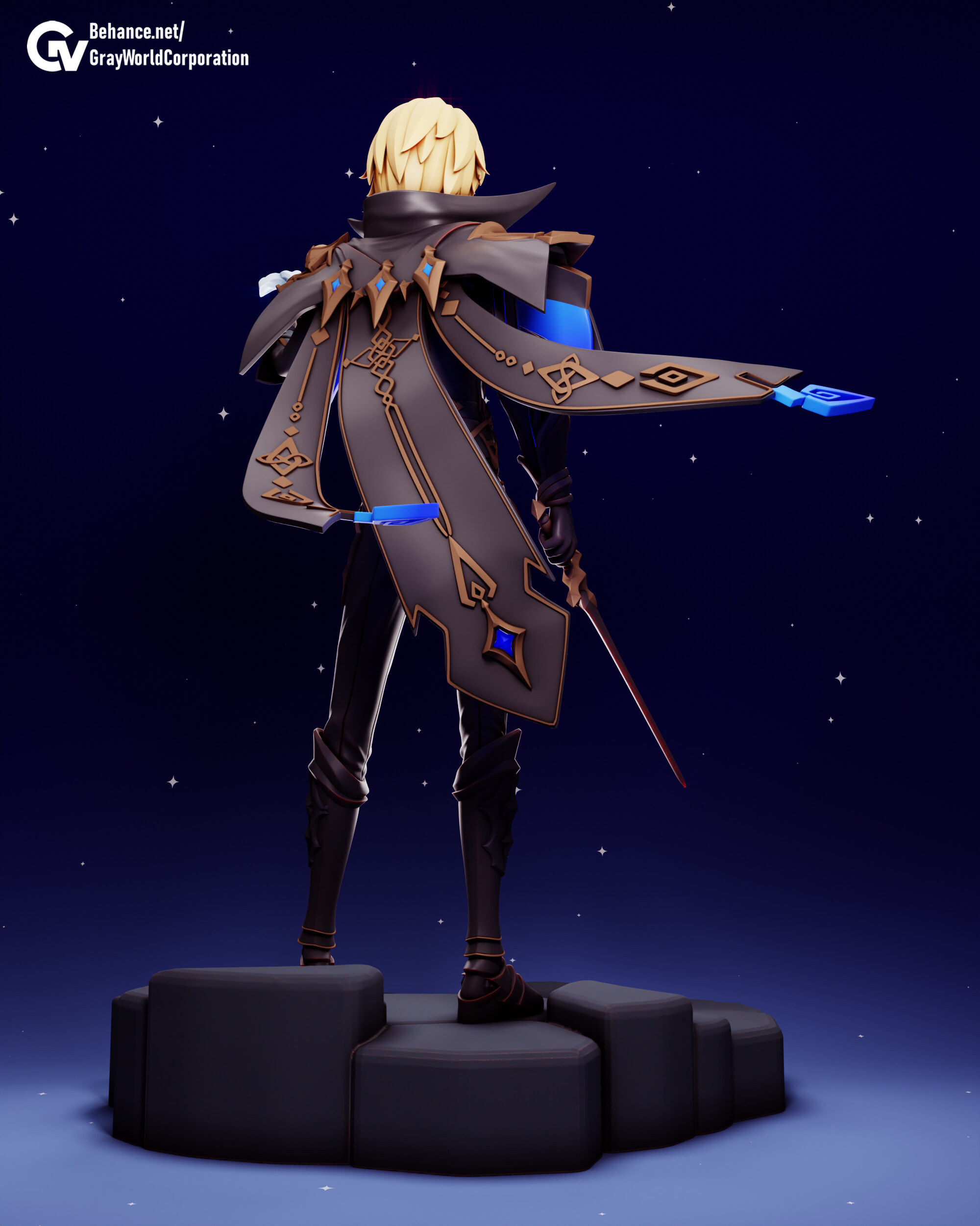 Dainsleif - Genshin Impact 3D Model by Gray World Corporation