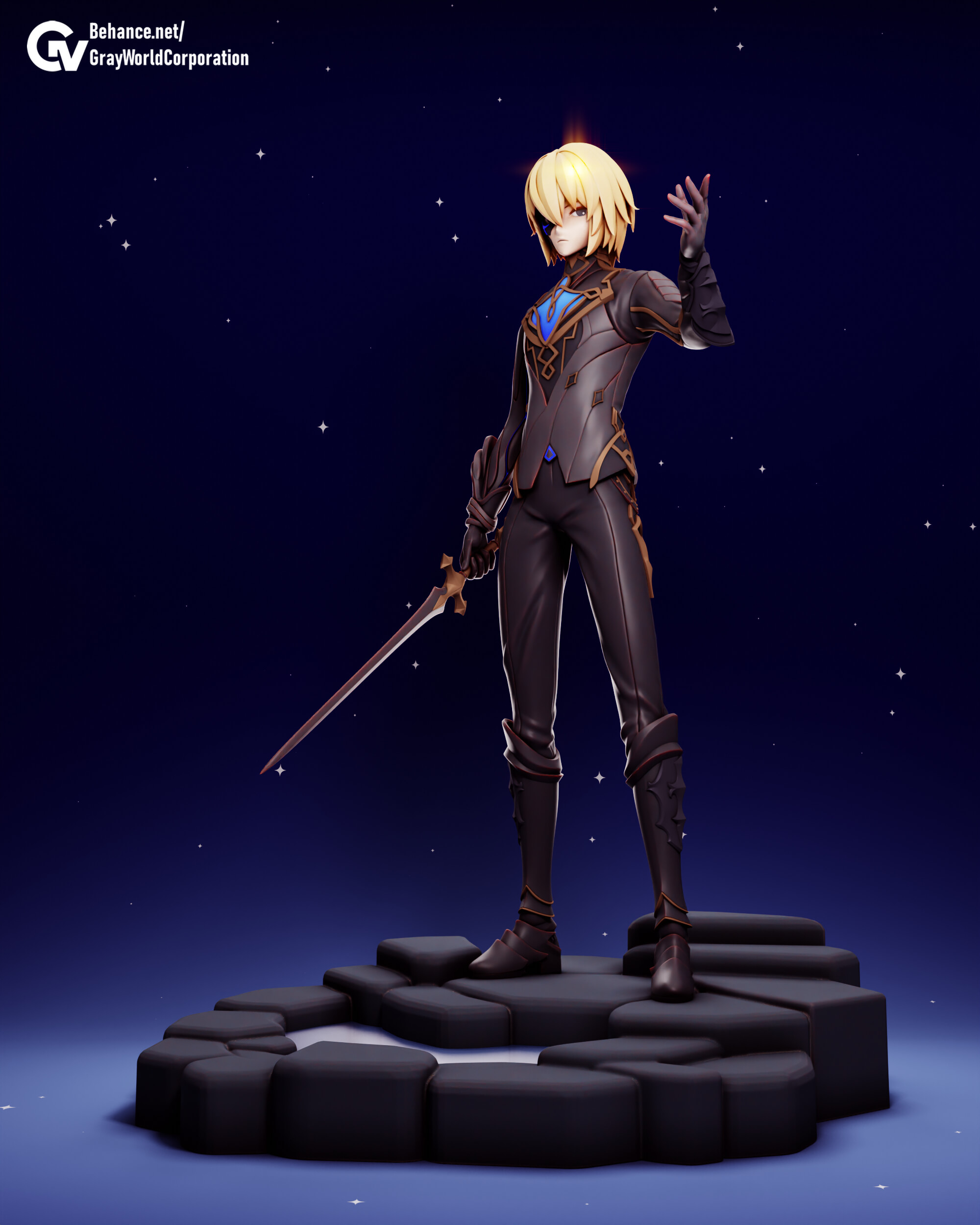 Dainsleif - Genshin Impact 3D Model by Gray World Corporation