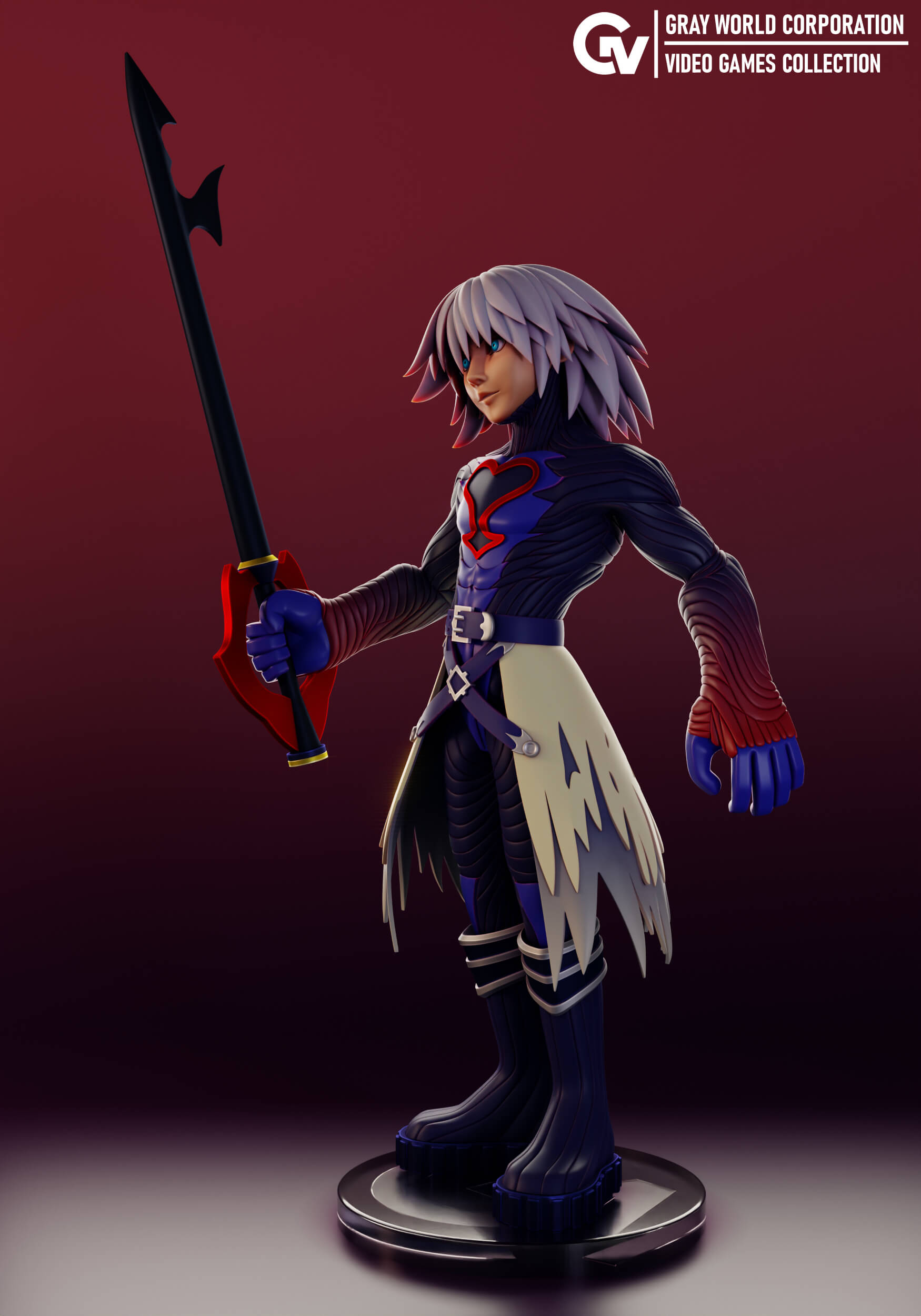 Dark Riku - Kingdom Hearts 3D Print Model by Gray World Corporation