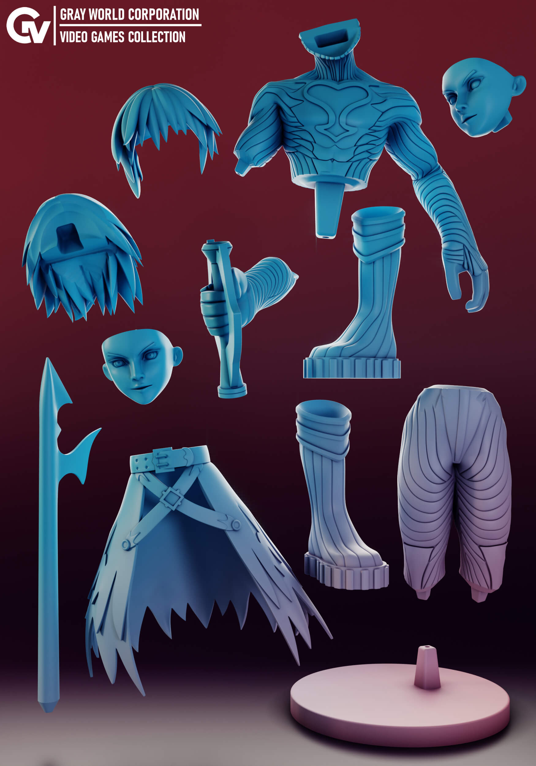 Dark Riku - Kingdom Hearts 3D Model by Gray World Corporation