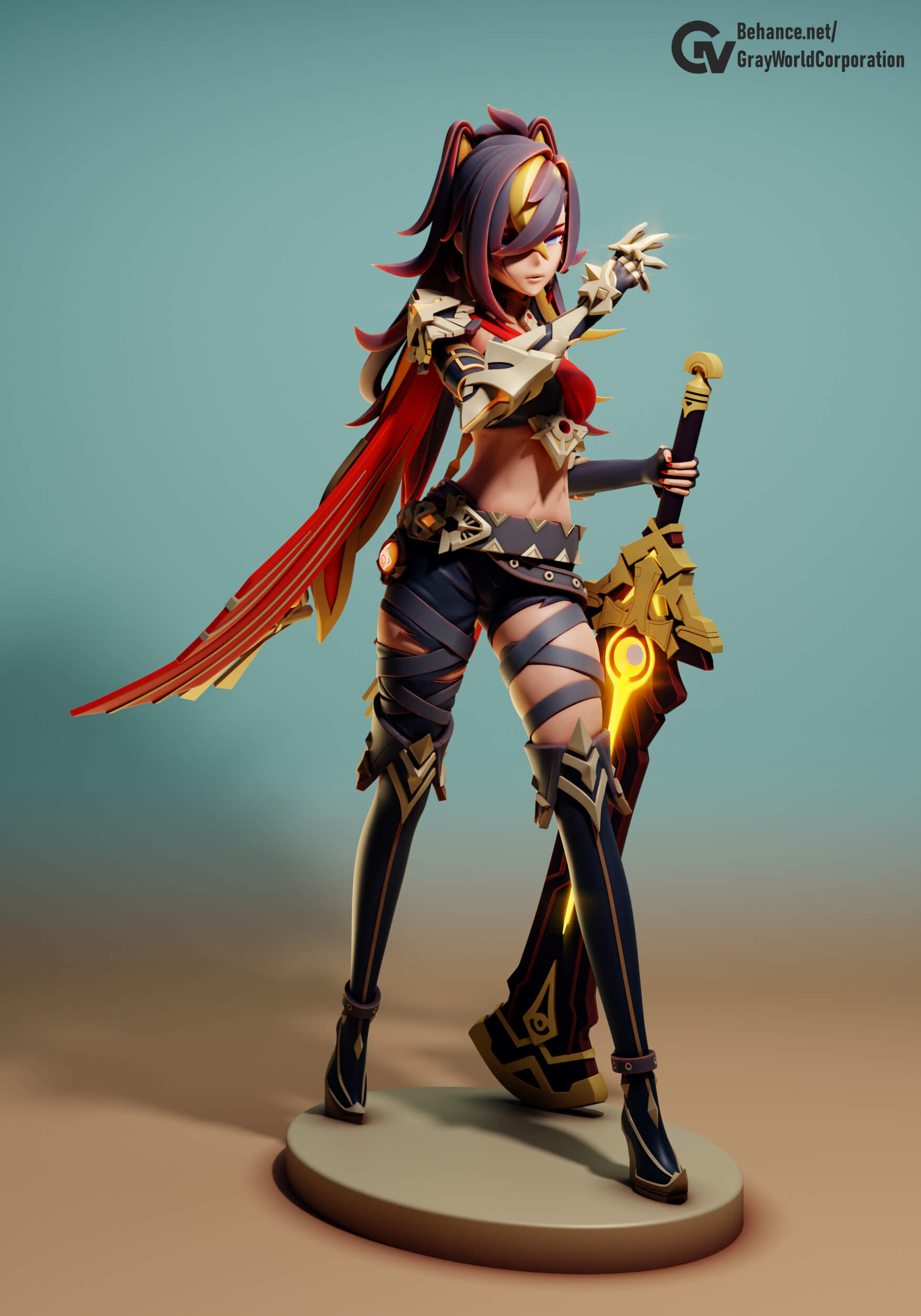 Dehya - Genshin Impact 3D Print Model by Gray World Corporation