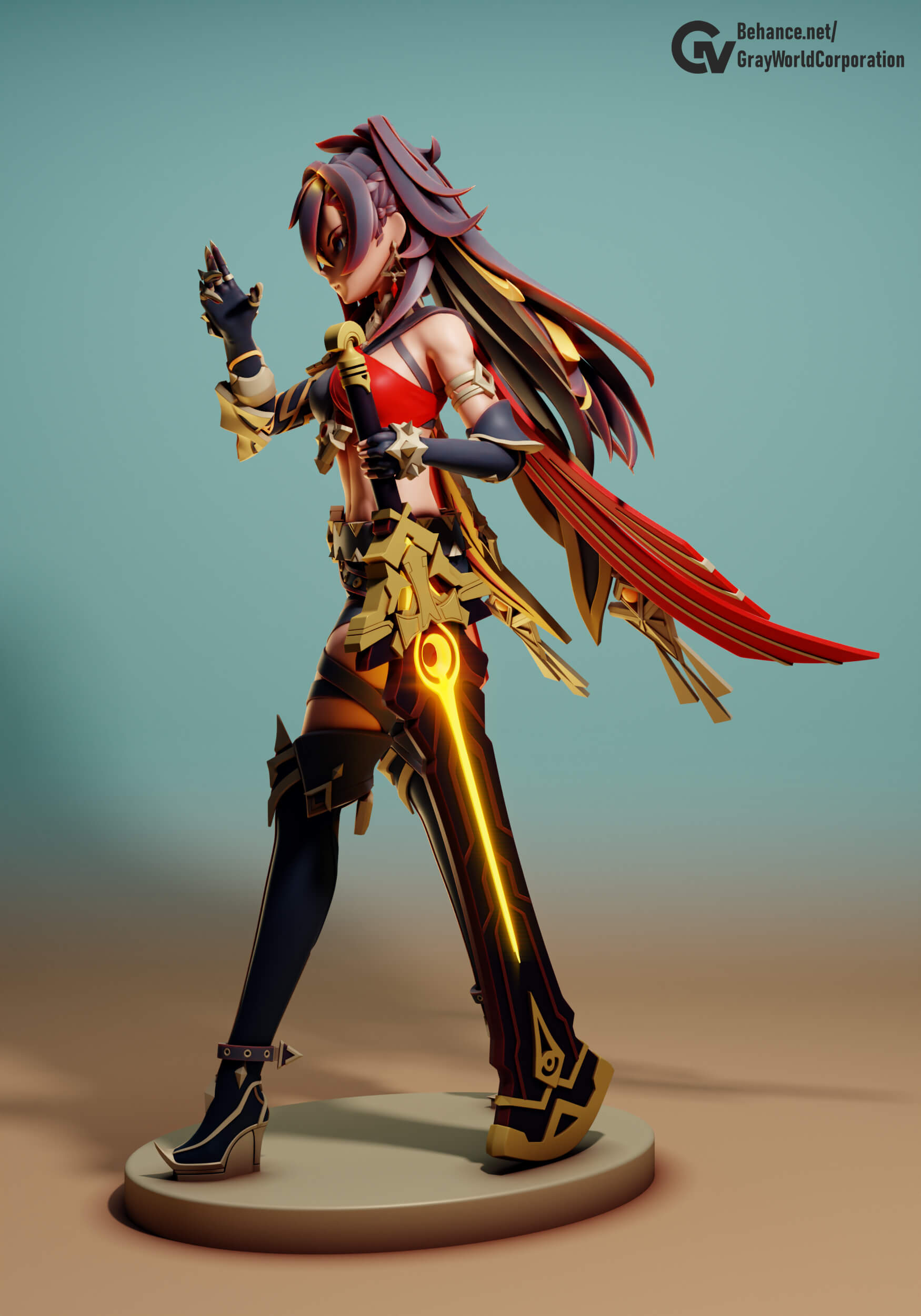 Dehya - Genshin Impact 3D Print Model by Gray World Corporation