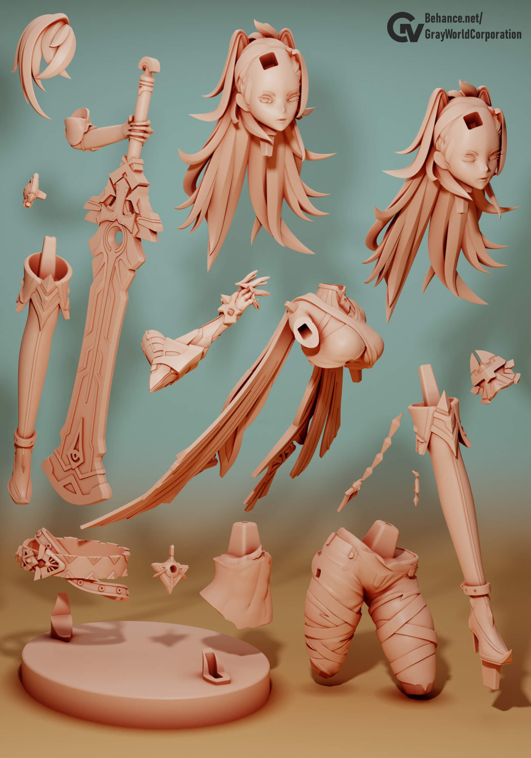 Dehya - Genshin Impact 3D Model by Gray World Corporation