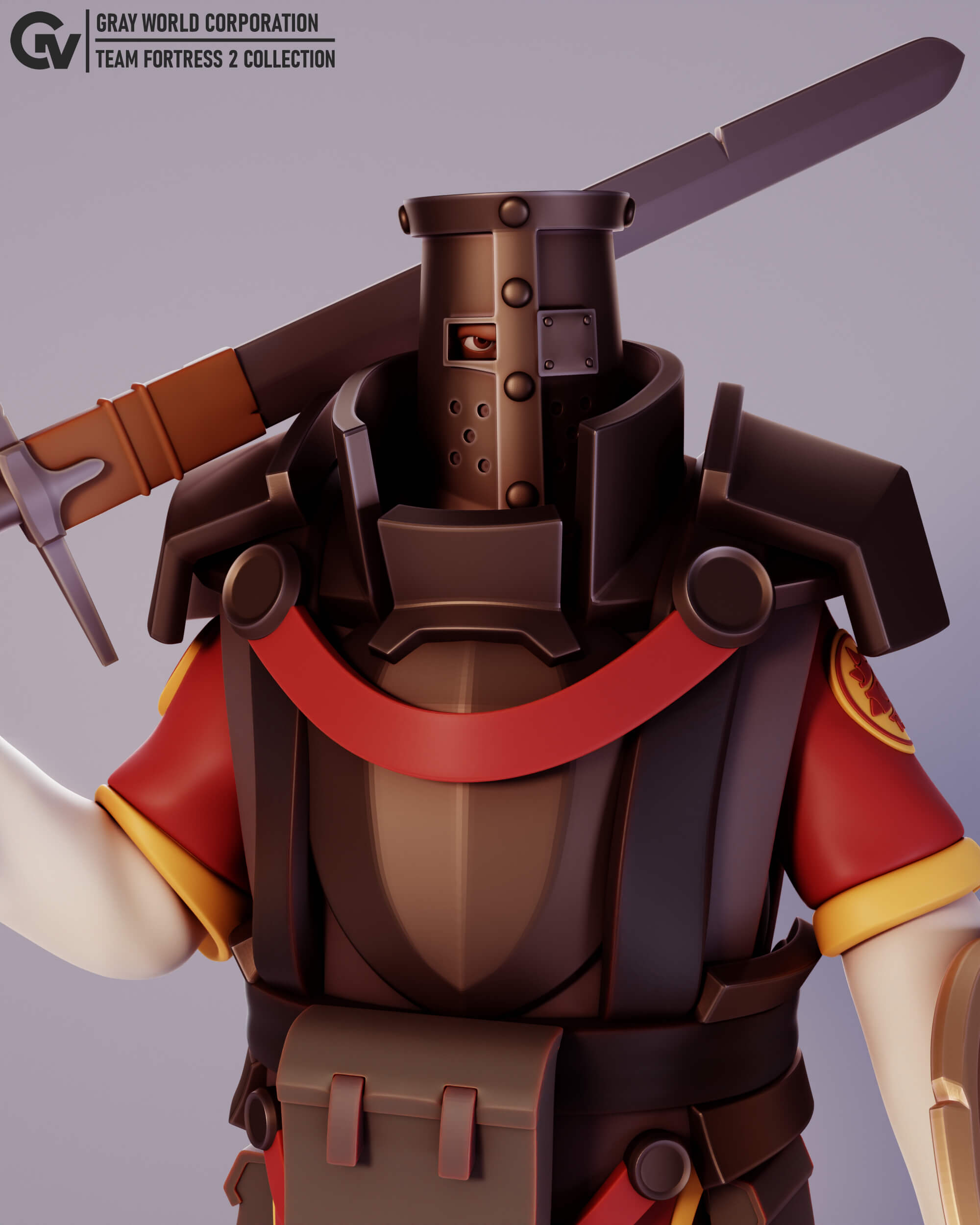 Demoknight - Team Fortress 2 3D Model by Gray World Corporation